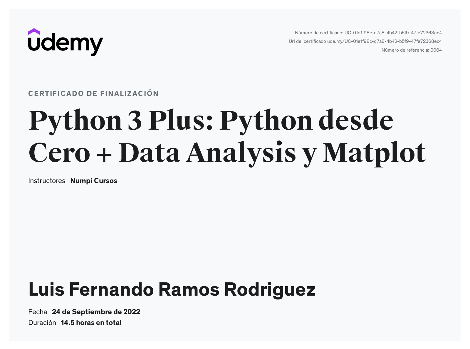 Luis Fernando Ramos Rodriguez - Perú | Perfil profesional | LinkedIn