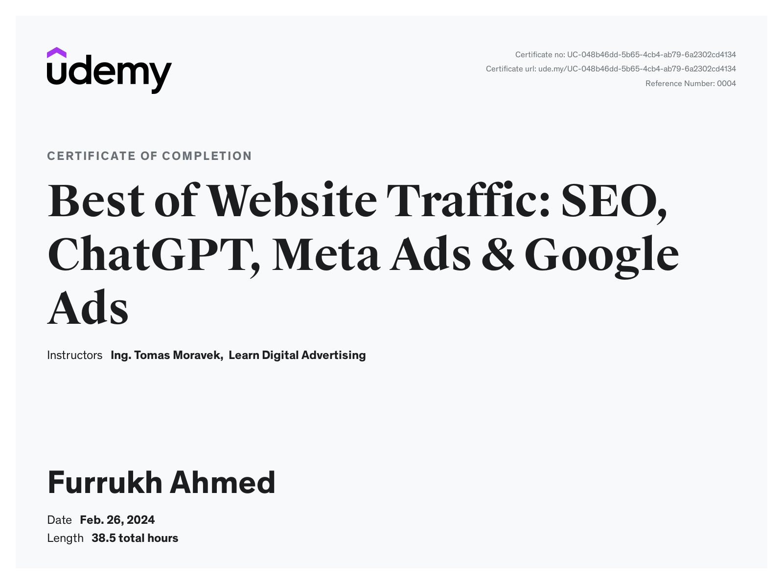 Furrukh Ahmed - DV360 | Digital Marketing | Meta ads | Google ads | Media buying | Publishers ...