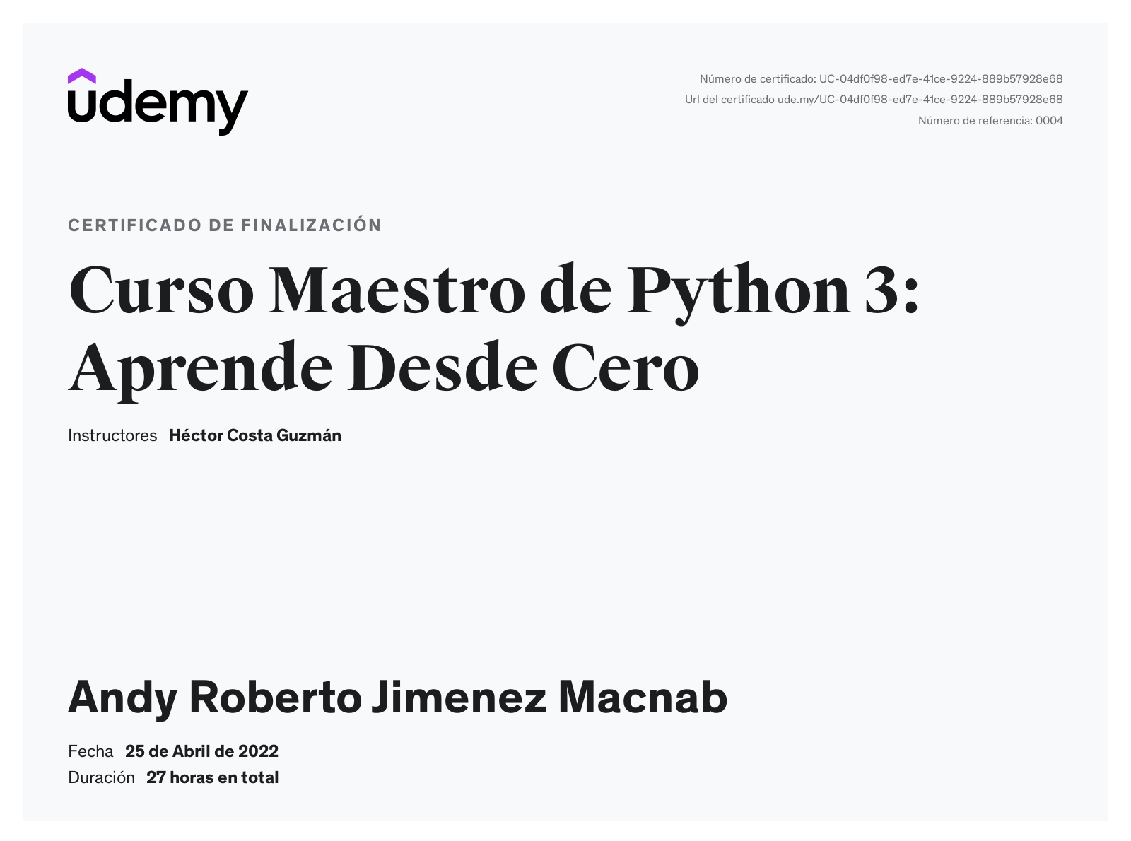 Andy Jimenez Macnab - Junior Developer | Python | Javascript | Node.Js | React.Js | Flask ...
