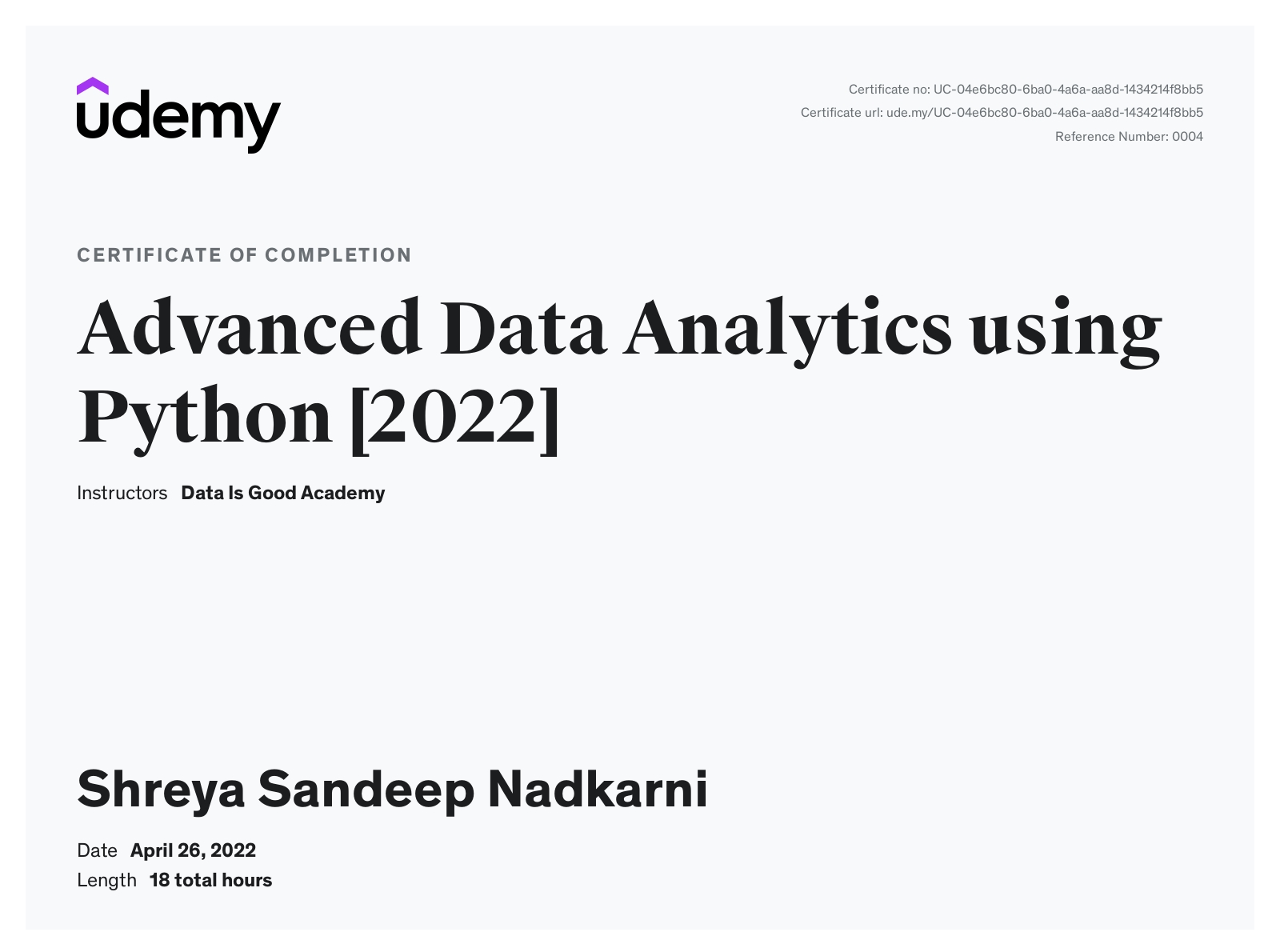Shreya Nadkarni - M.Sc. Statistics and Data Science | Statistics Fanatic | Biostatistics ...