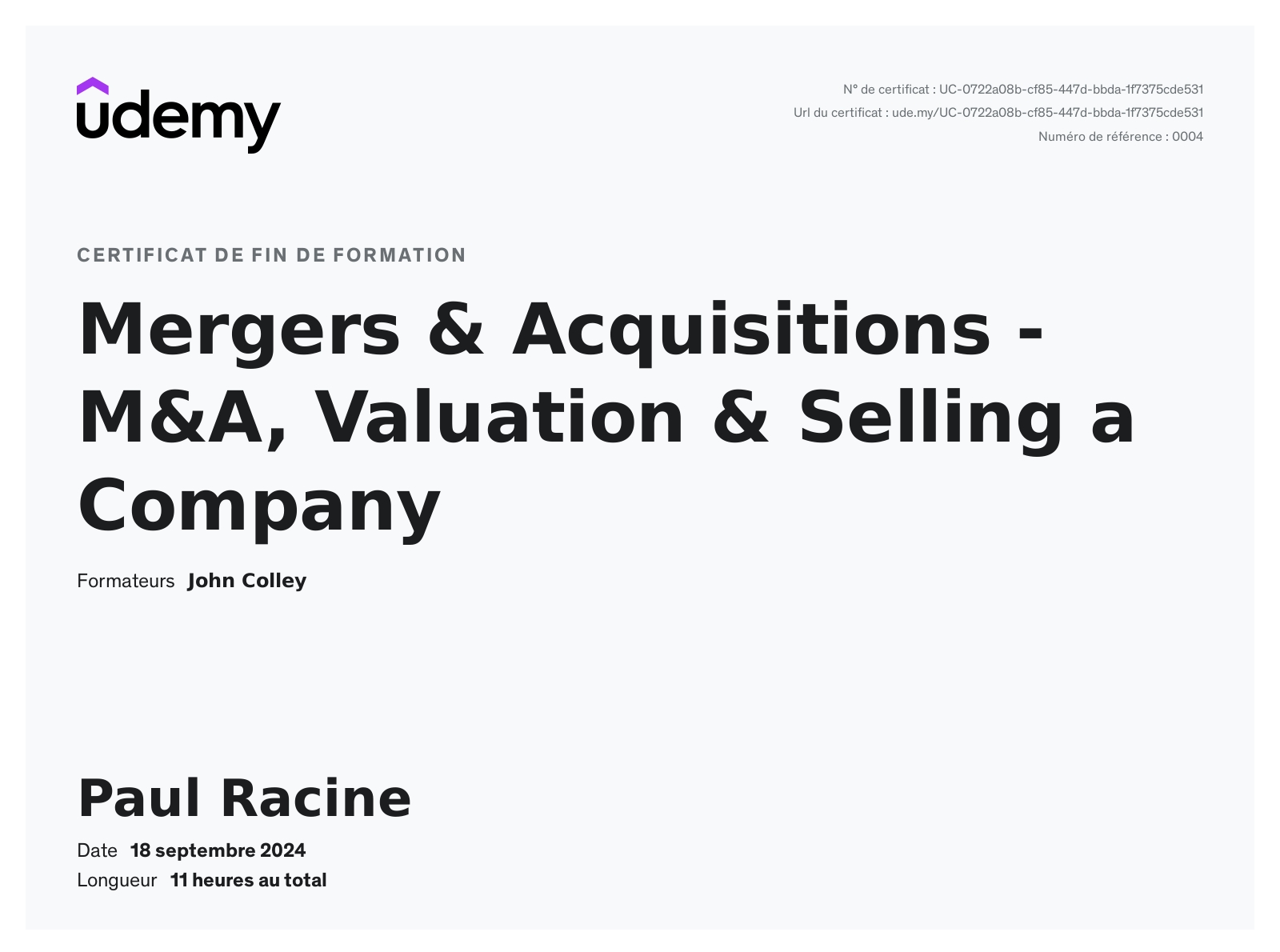 Paul Racine, FMVA - Canada | Professional Profile | LinkedIn