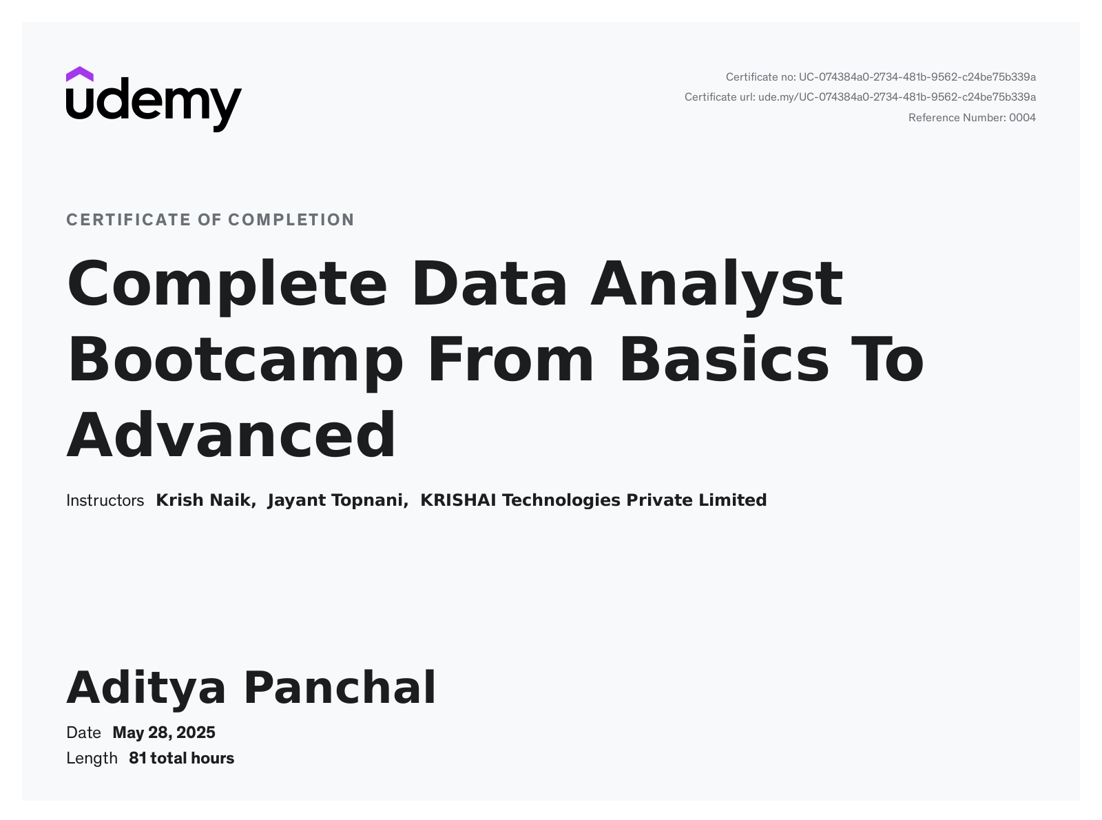 Aditya Panchal - Aspiring Data Analyst | Python | SQL | Power BI | EDA | Data Visualization ...