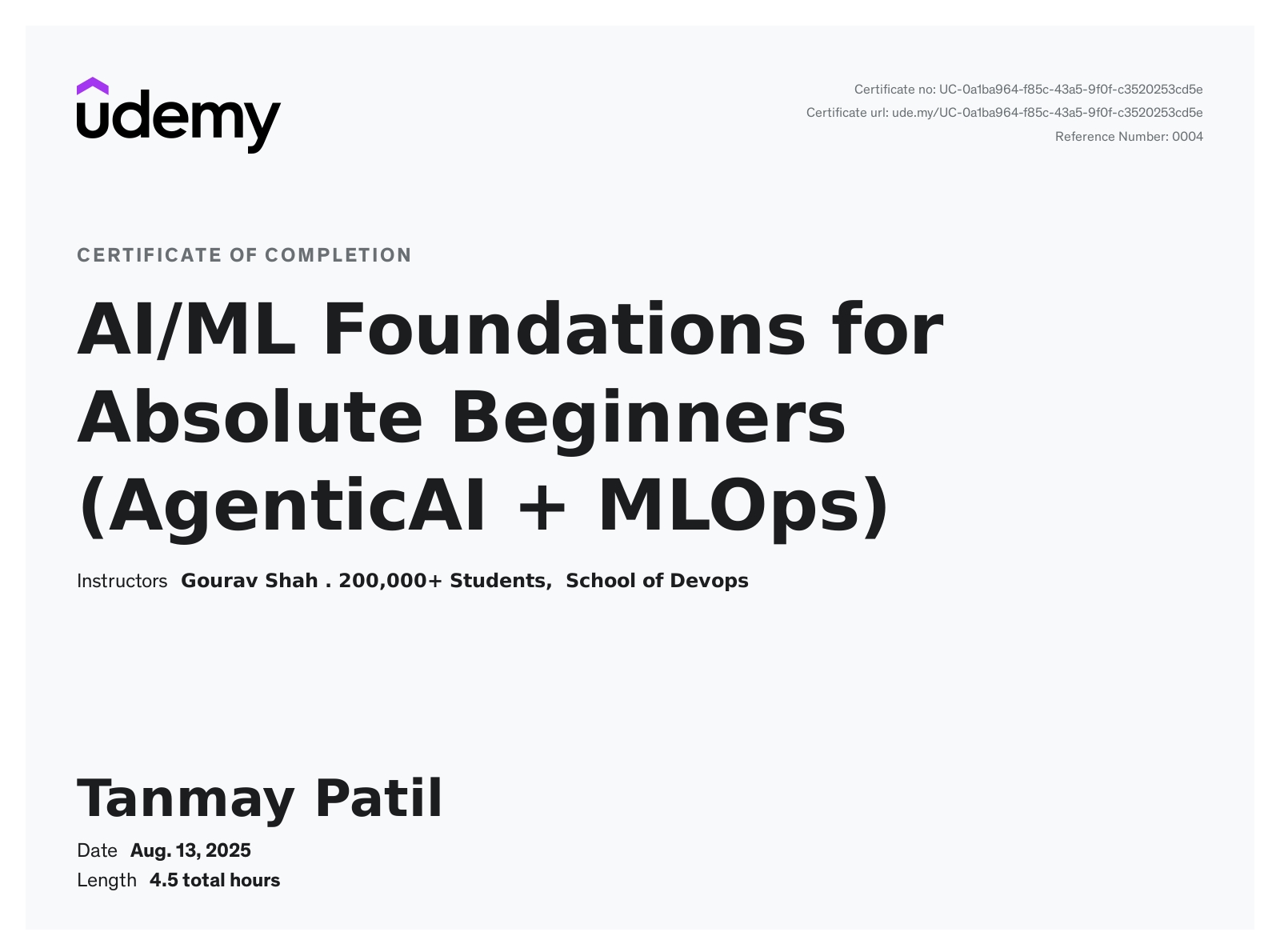 Tanmay Patil - AIML student | Machine Learning Engineer | MERN Stack Developer | LinkedIn