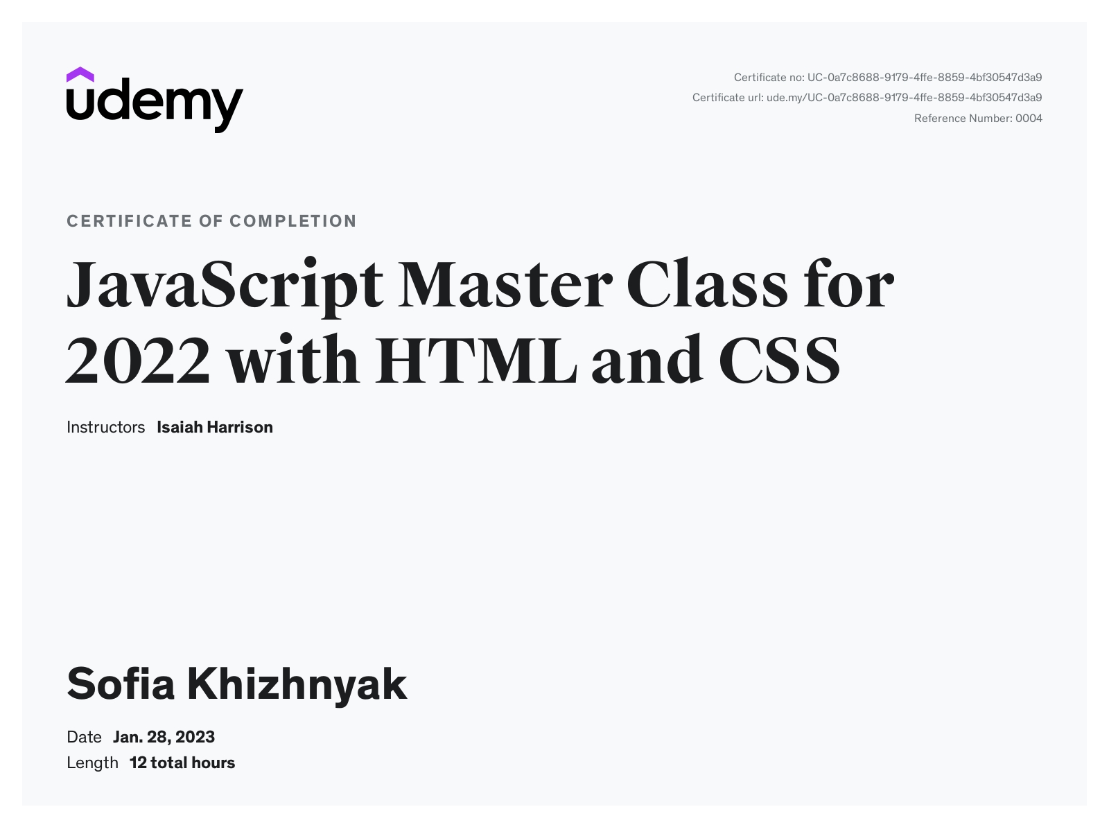 ‏Sofia Khiznyak‏ - ‏Front-End Developer | React, HTML, CSS, JavaScript ...