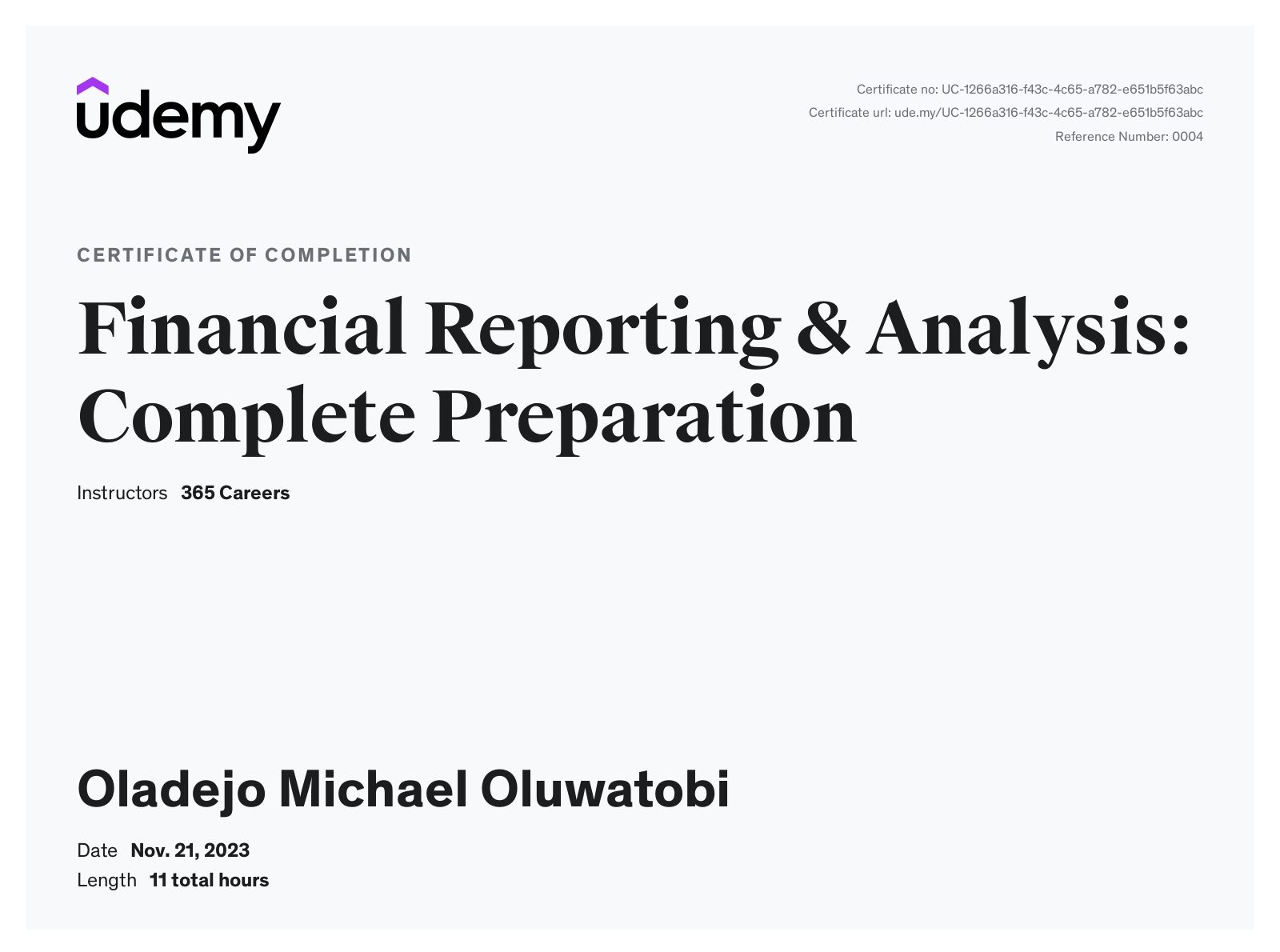Oladejo Michael Oluwatobi - Financial Analyst | LinkedIn