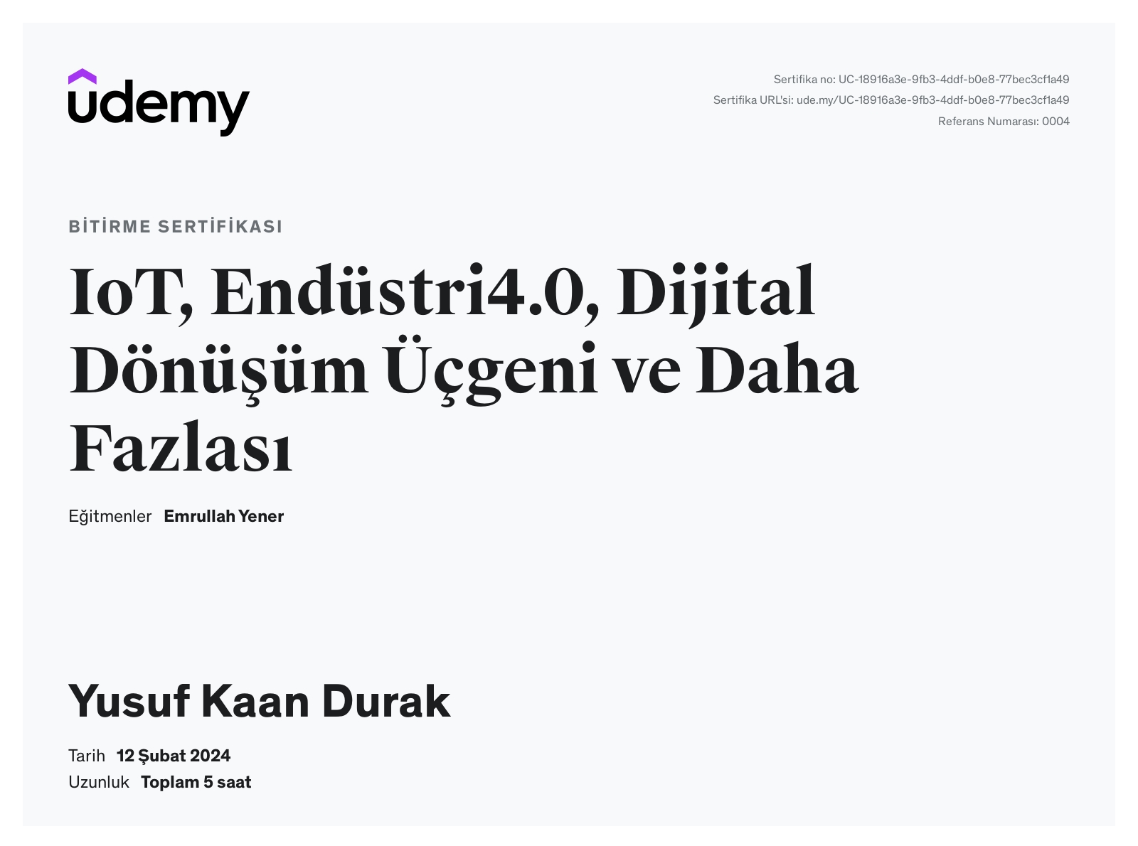 Yusuf Kaan DURAK - Developer | LinkedIn