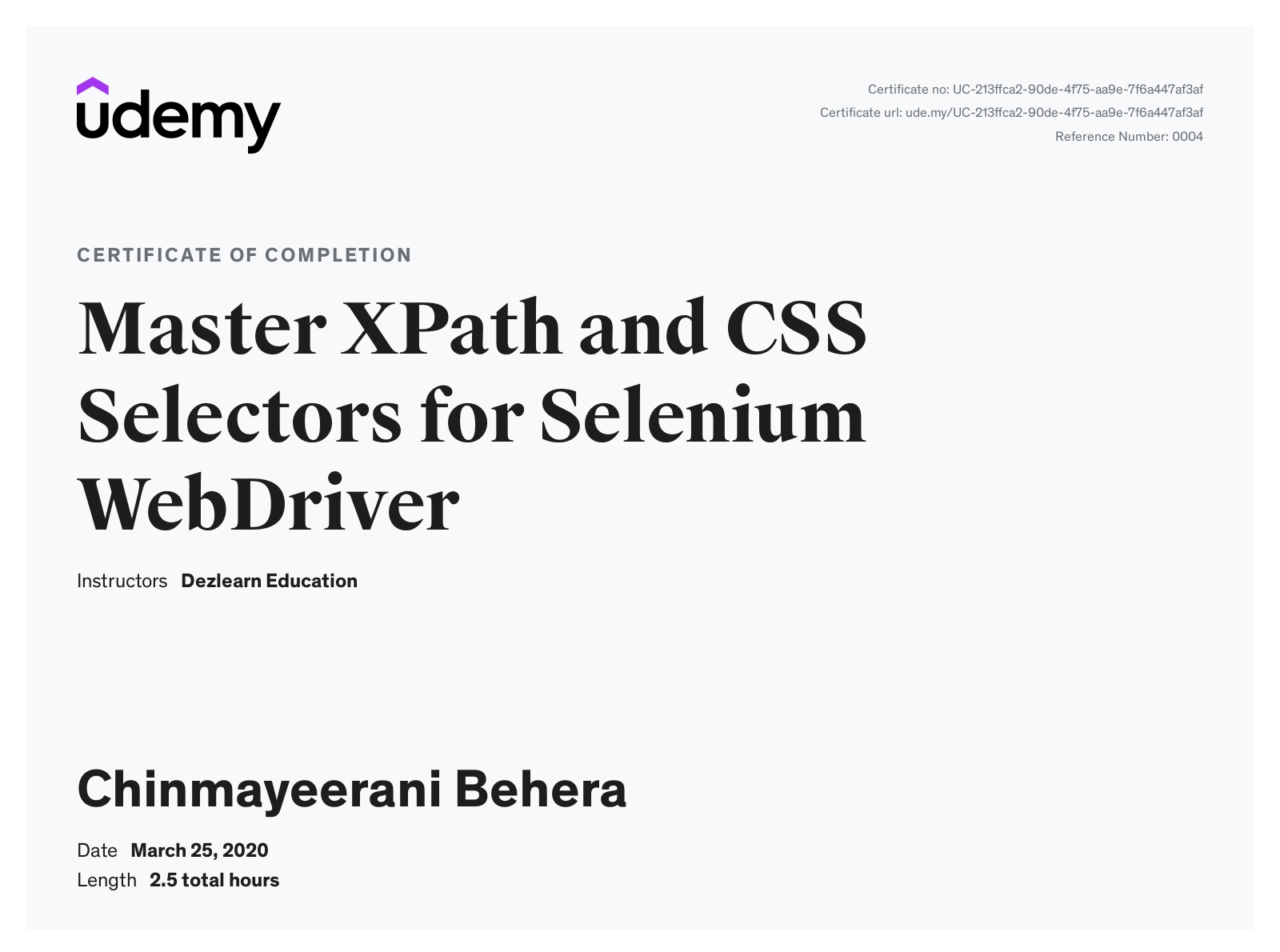 Chinmayeerani Behera - Senior QA Automation Engineer @First American India | Ex-Cognizant ...