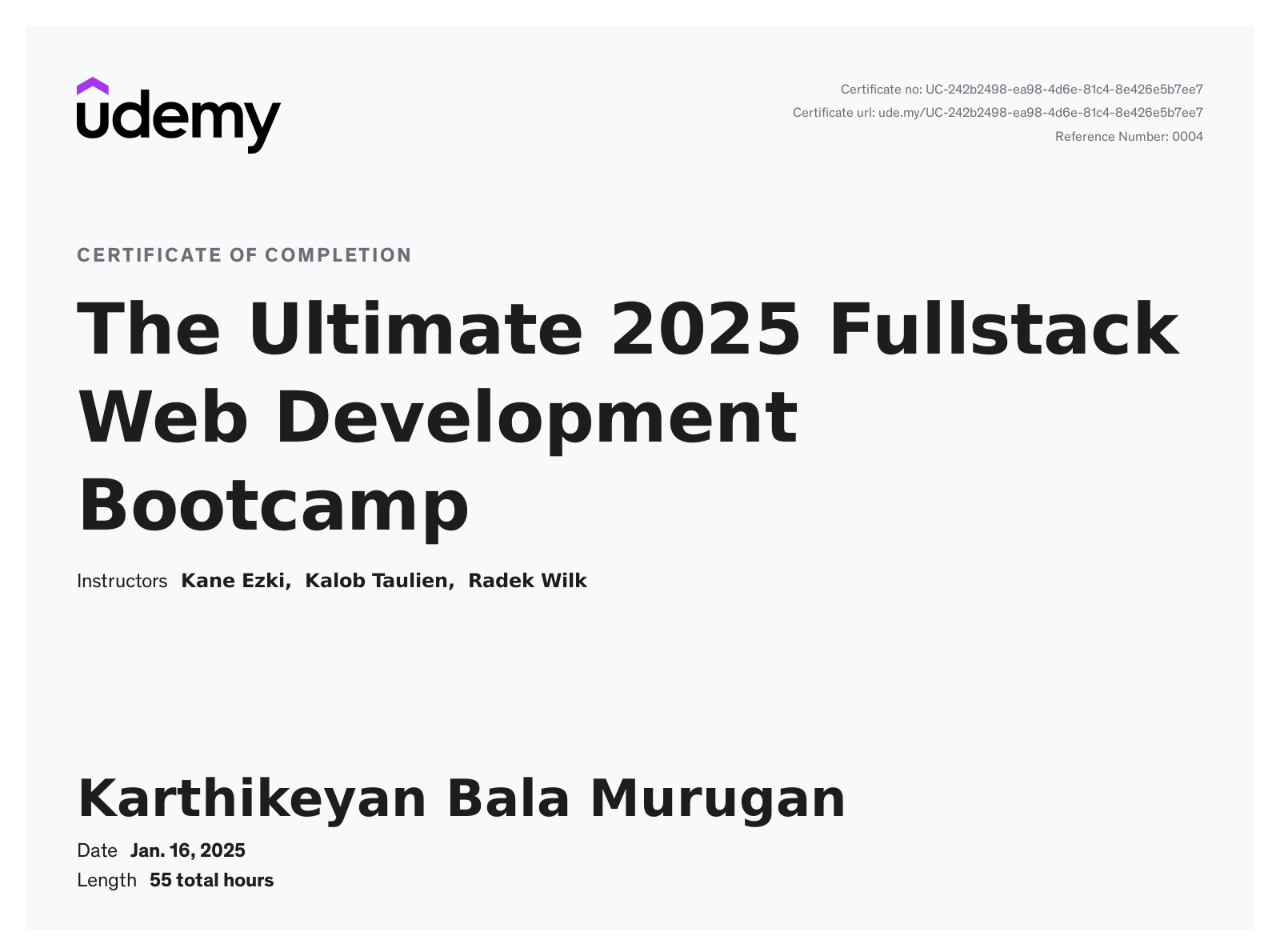 Karthikeyan Bala Murugan - Software Engineering Intern | Front-End Developer | Forex Trader ...