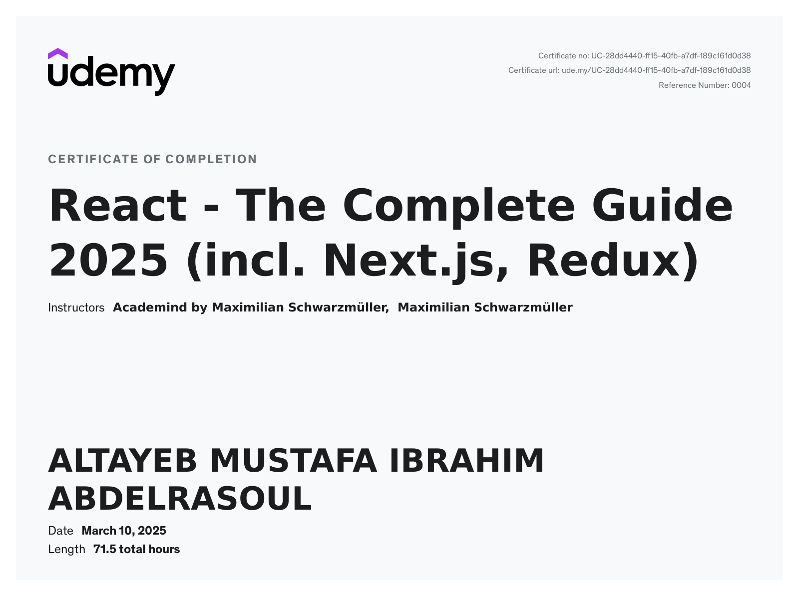 Altayeb M. Ibrahim - Software Engineer | Passionate React & Node.js Web Developer | Flutter ...