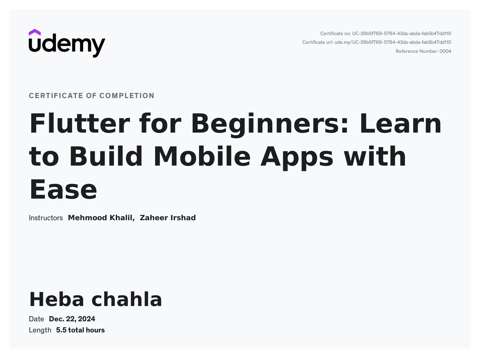 ‏Heba Chahla‏ - ‏Aspiring Flutter Developer | Mobile App Enthusiast | Front-End Skills.‏ | LinkedIn