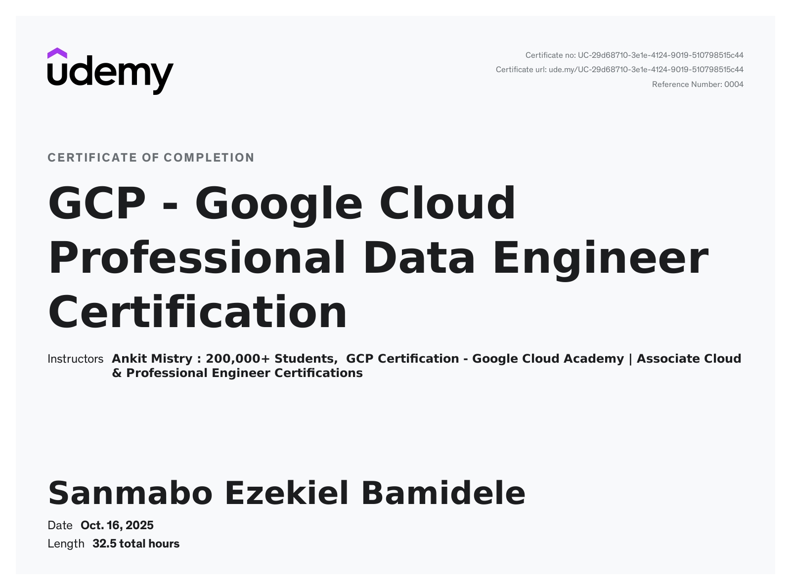 Ezekiel SANMABO - Data Engineer || Analytics Engineer || Cloud Platform ...