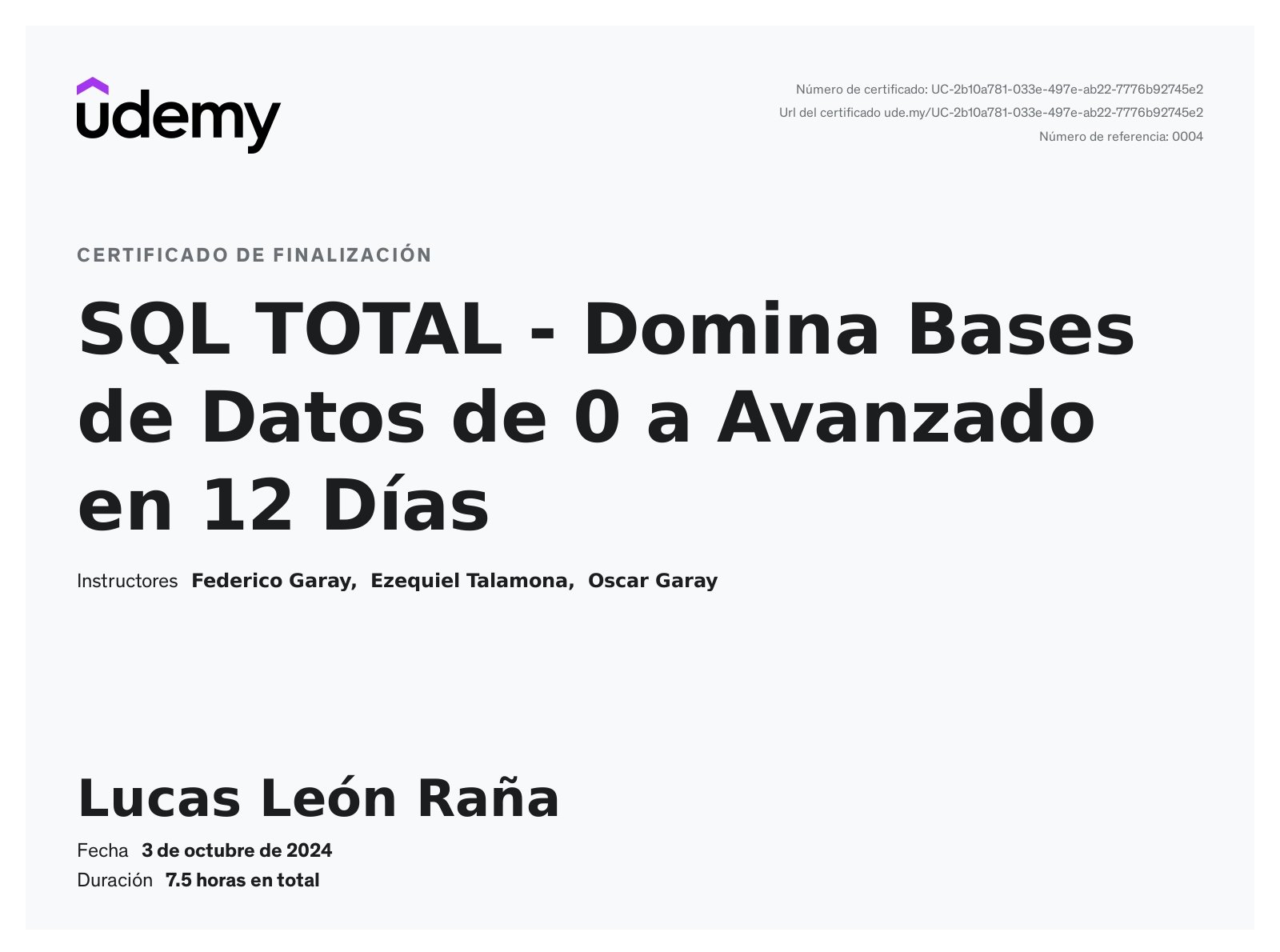 Lucas León Raña - Data Analyst at Encora | Databricks | Snowflake | SQL | Python | Pyspark ...