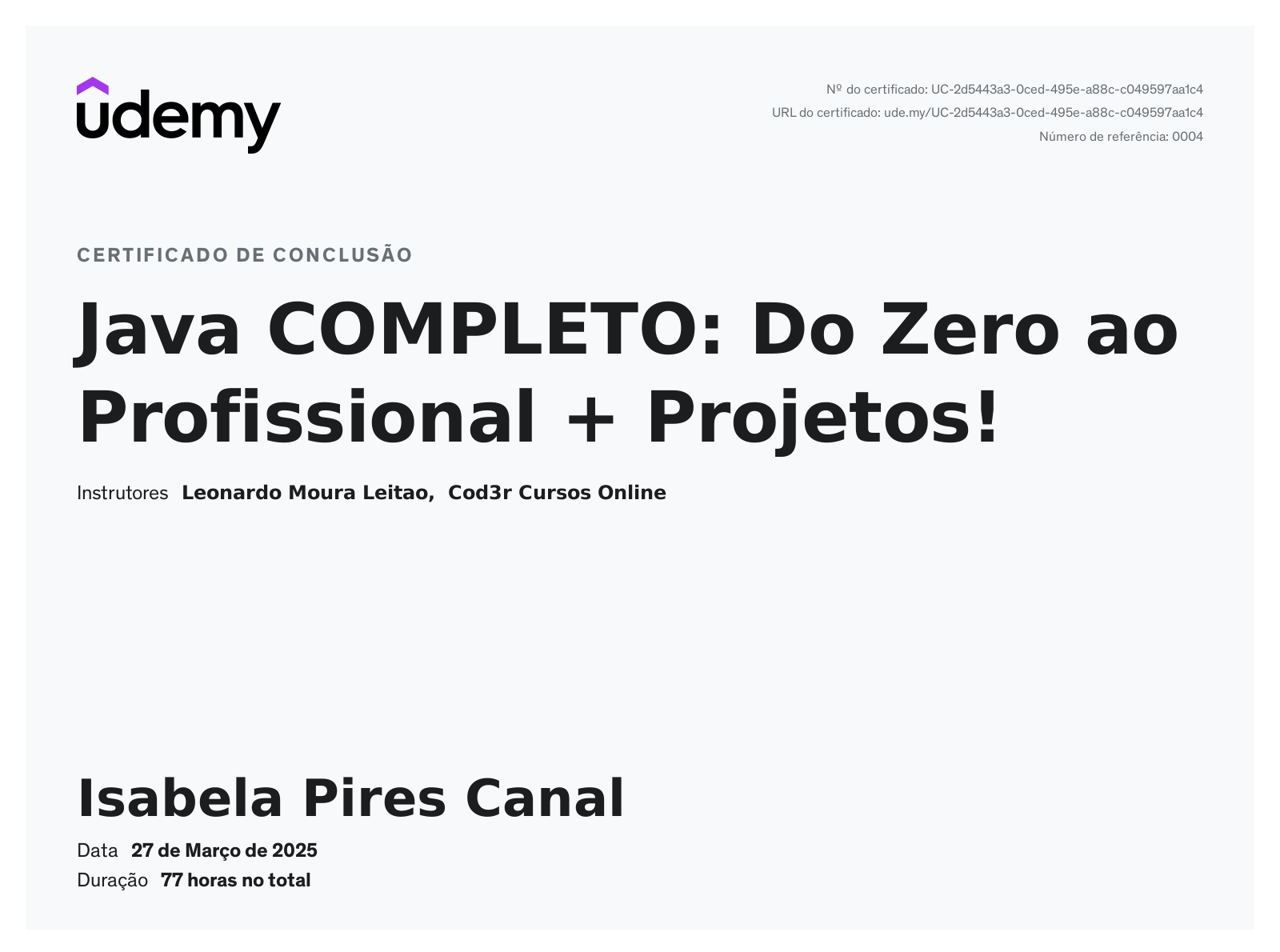 Isabela Canal - Estudante de Sistemas de Informação | Desenvolvimento ...