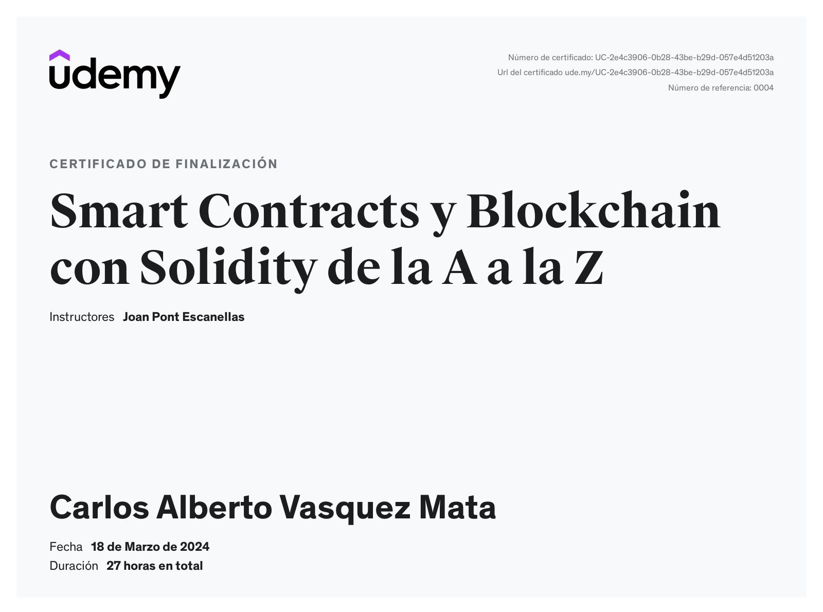 Carlos Vasquez - Ingeniero en Ciencias de la Computación | Blockchain ...