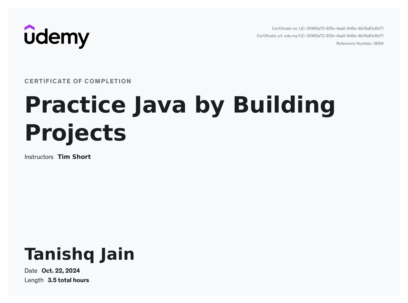 Tanishq Jain - A computer science graduate looking forward for an ...