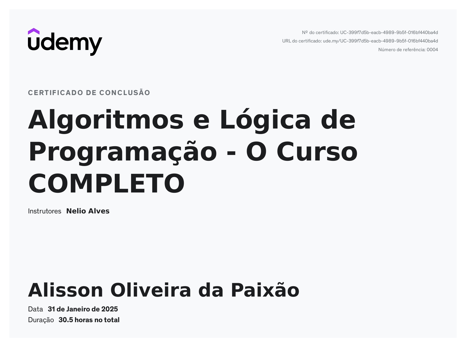 Alisson Paixão - Engenheiro de Software | Java | Spring | SQL | JavaScript | LinkedIn