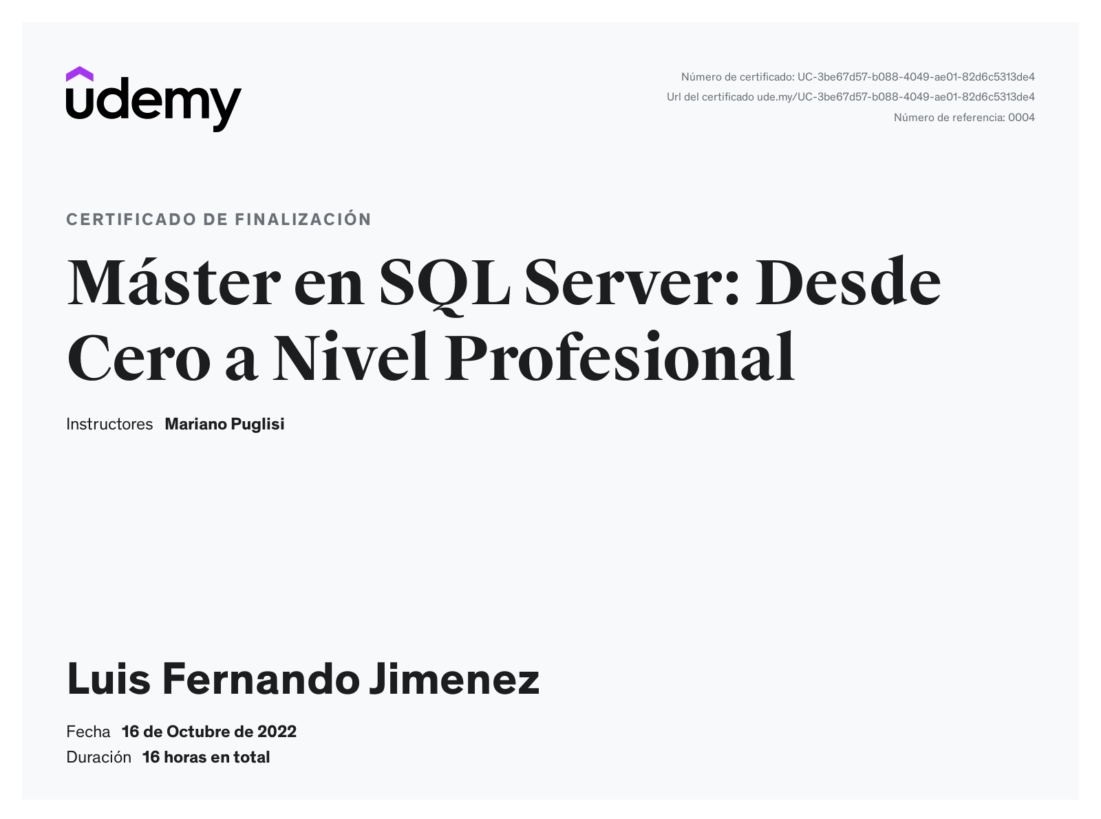 Luis Fernando Jimenez Hernandez - .NET Developer | Software Engineer ...