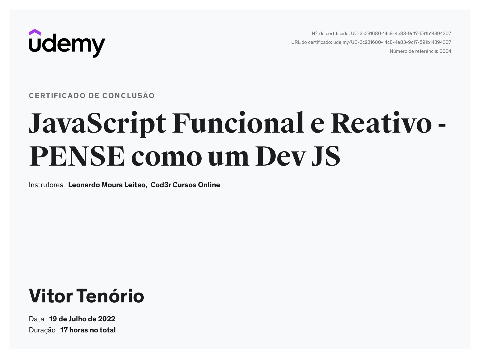 Vitor Tenório - Software Engineer @ CI&T | Java • Go • Spring Boot ...