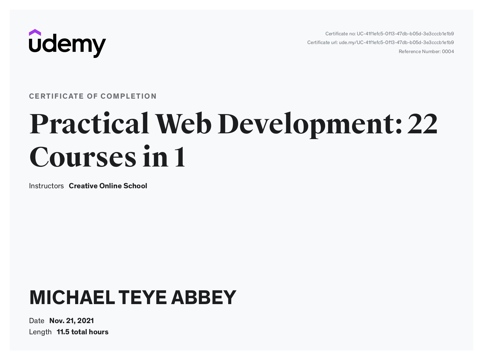 MICHAEL TEYE - Enthusiastic and Results-Driven Software Developer | Expert in PHP, Laravel ...