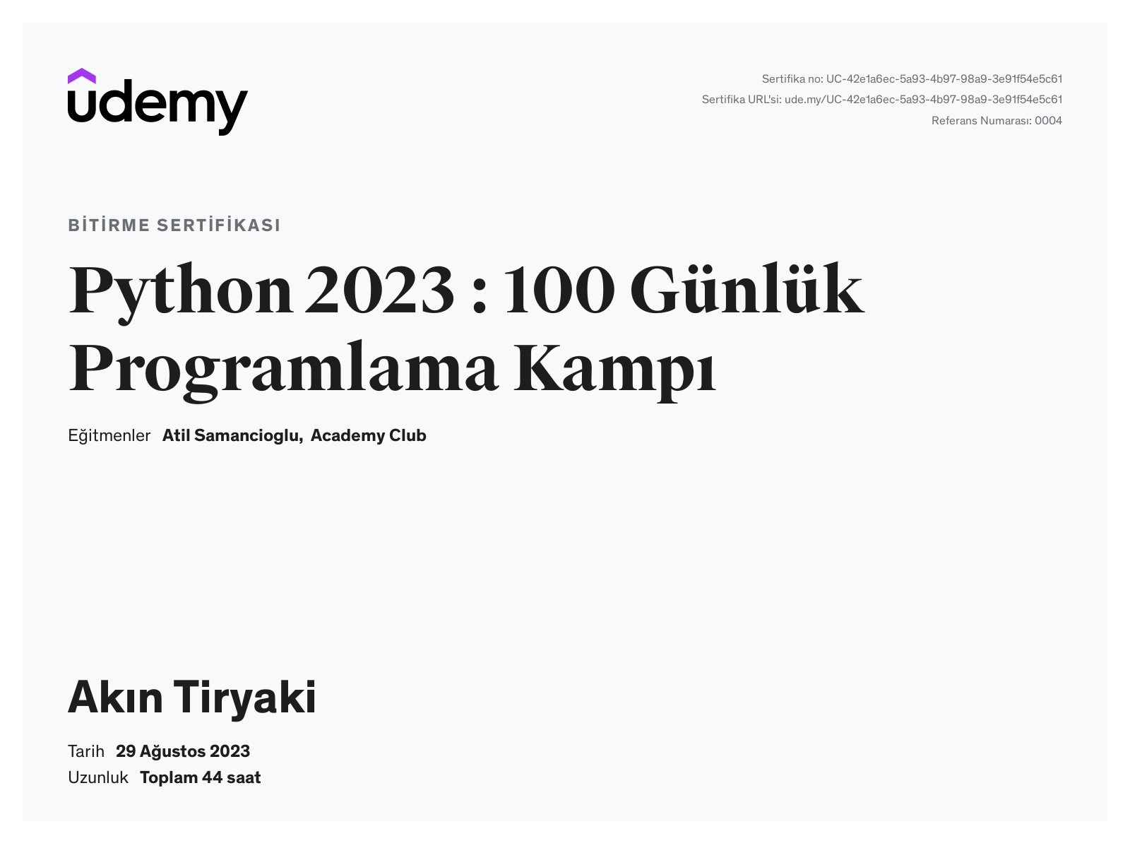 Akın Tiryaki - Jr. Software Developer | LinkedIn