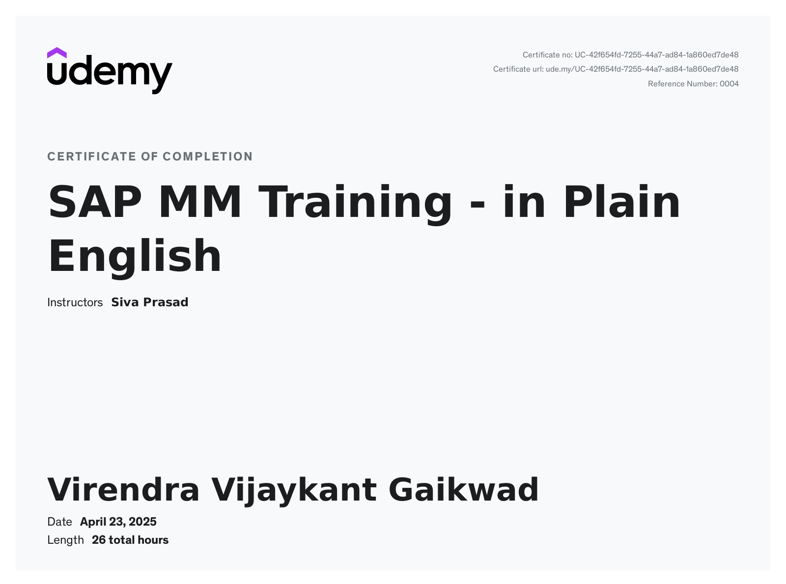 Virendra Gaikwad - MSc Operations, Logistics and Supply Chain Management | Operations Specialist ...
