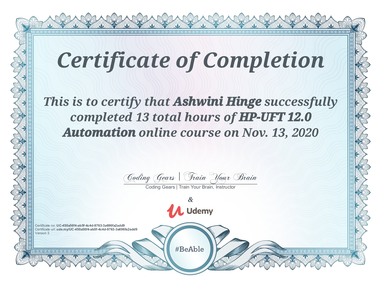 Ashwini Hinge - Senior Software Development Engineer in Test at T ...