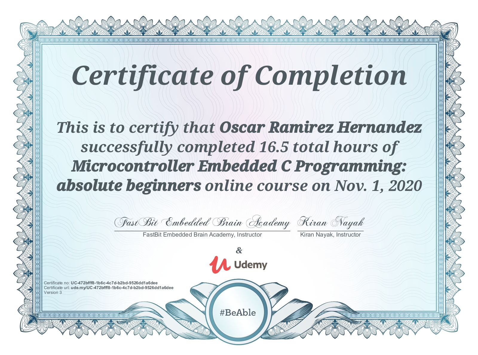 Oscar Ramirez – Embedded Software Engineer | LinkedIn