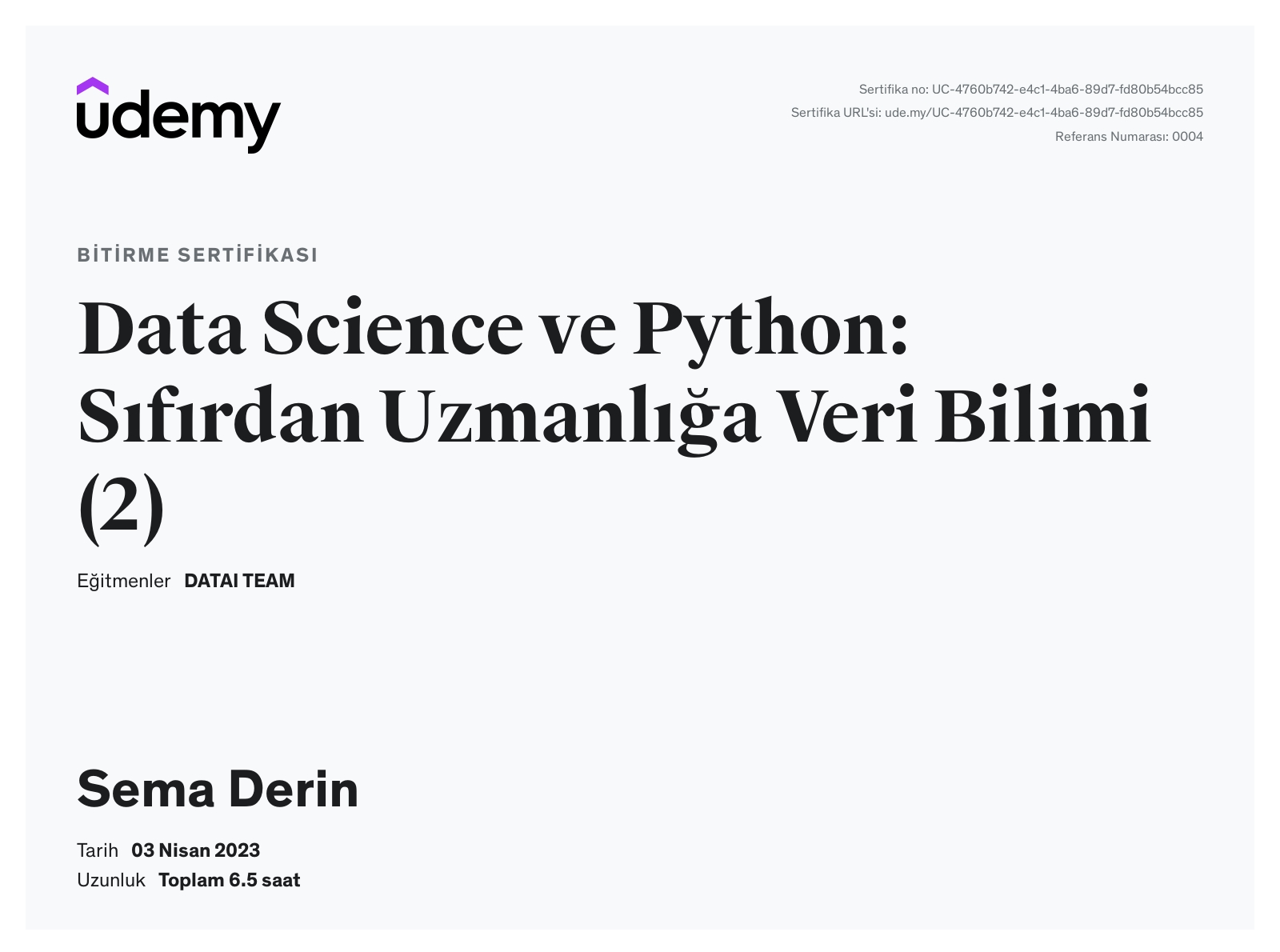 Sema DERİN - Karabuk University | Computer Engineering | LinkedIn