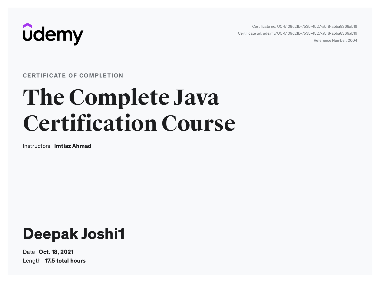 Deepak Joshi - Software Engineer | OOP | Java | Spring Boot | MVC | SQL | Hibernate ...