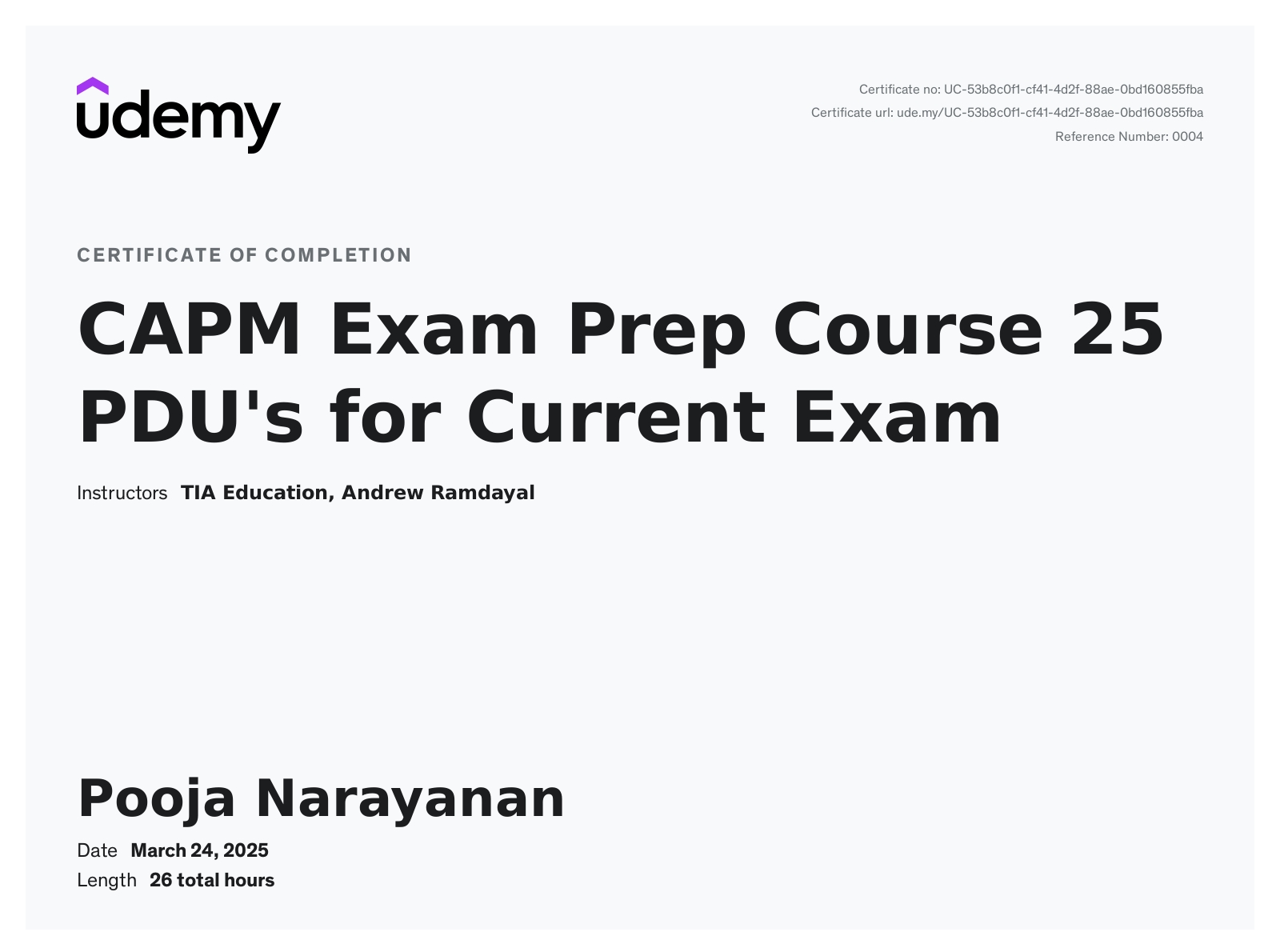 Pooja Narayanan - Technical Project Coordinator | CAPM Certified ...