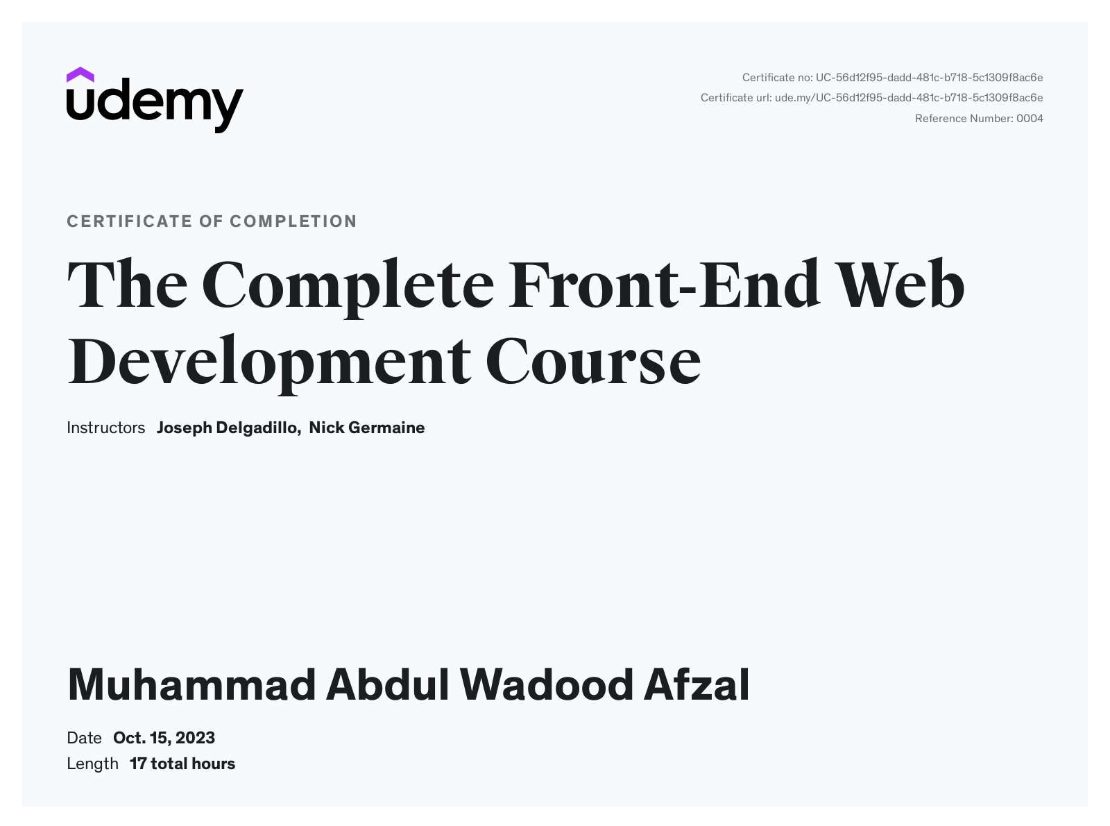 Muhammad Abdul Wadood Afzal - HR @ Sofrix | LinkedIn