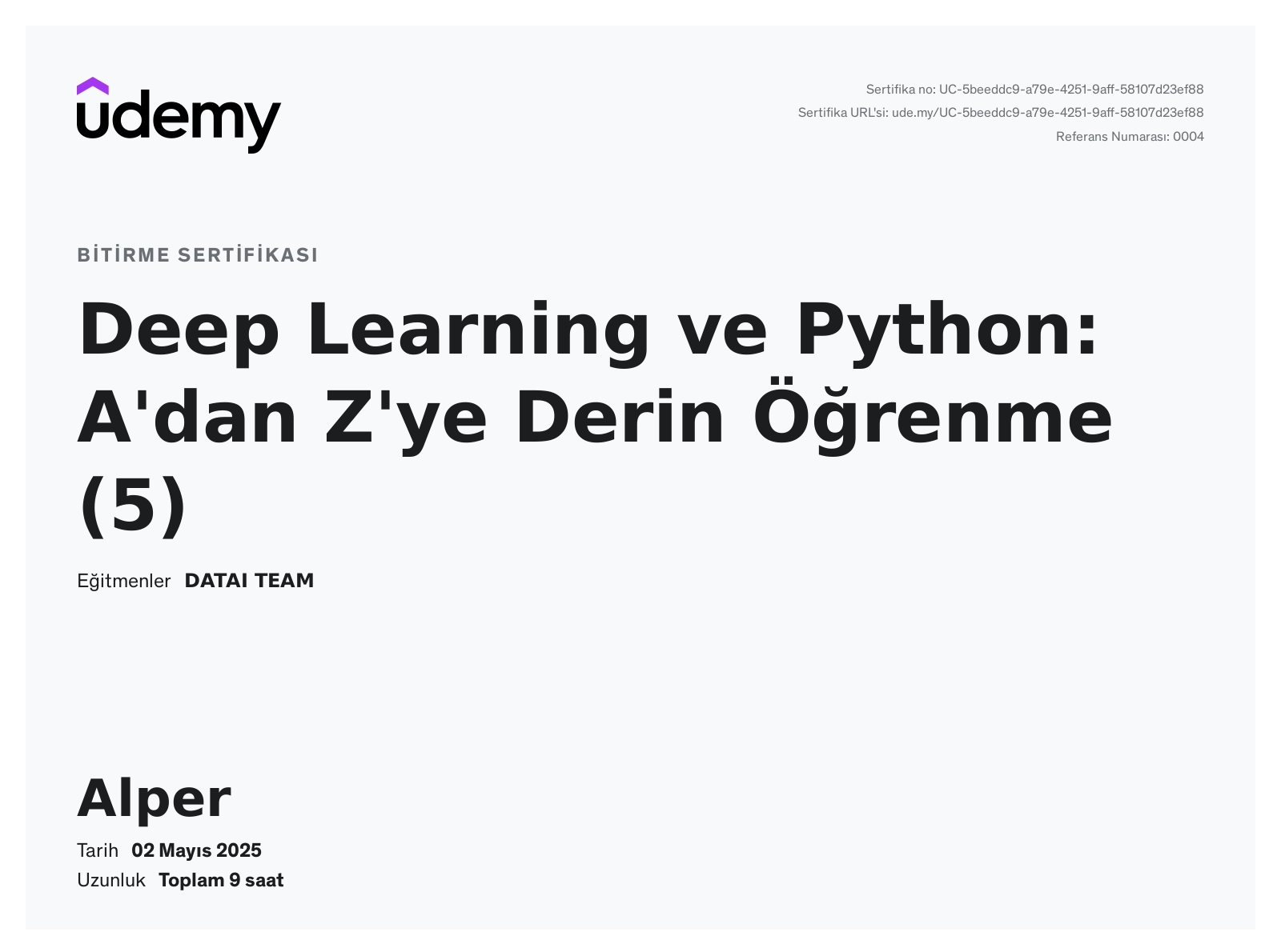 Alper Haklı - Aspiring Artificial Intelligence Developer | LinkedIn