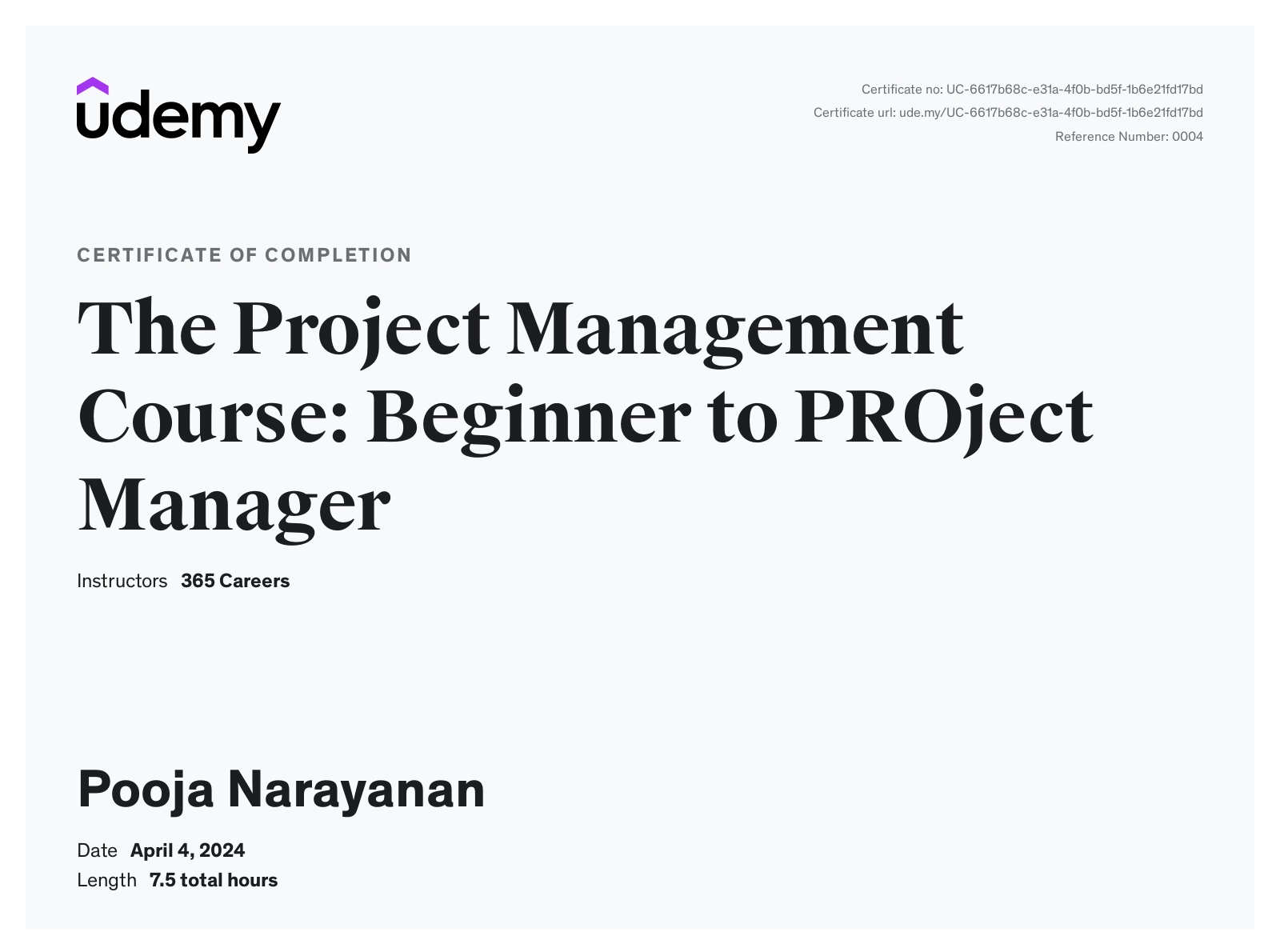 Pooja Narayanan - Technical Project Coordinator | CAPM Certified ...