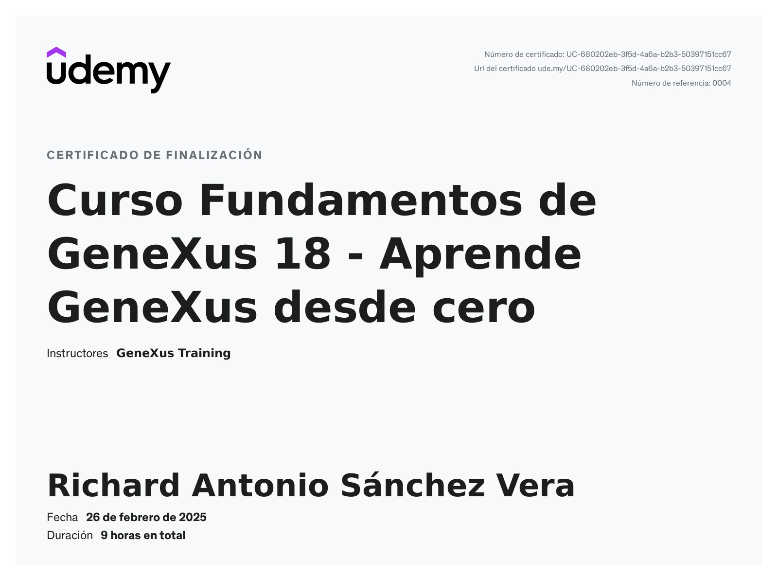 Richard Sánchez - Desarrollador Genexus Jr. | LinkedIn