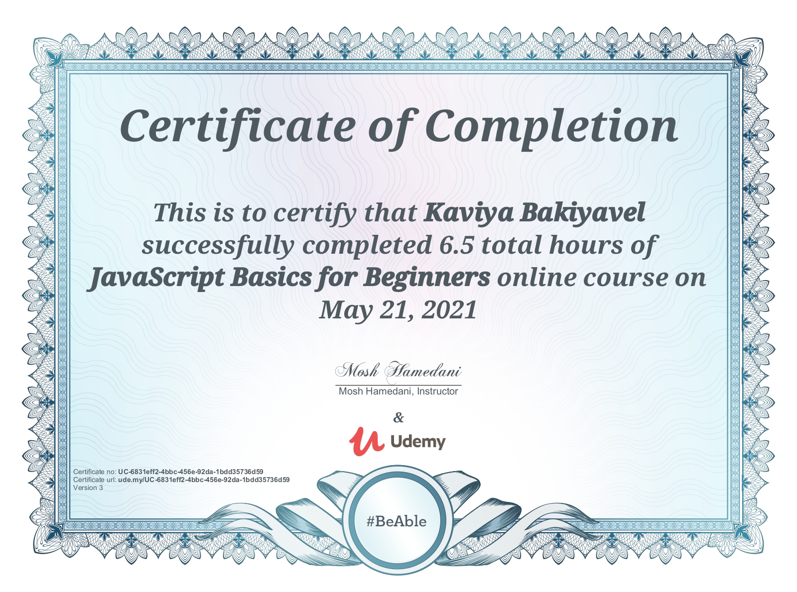 Kaviya Bakiyavel - Software Engineer | HTML5 | CSS3 | JavaScript | React.js | Redux | TypeScript ...