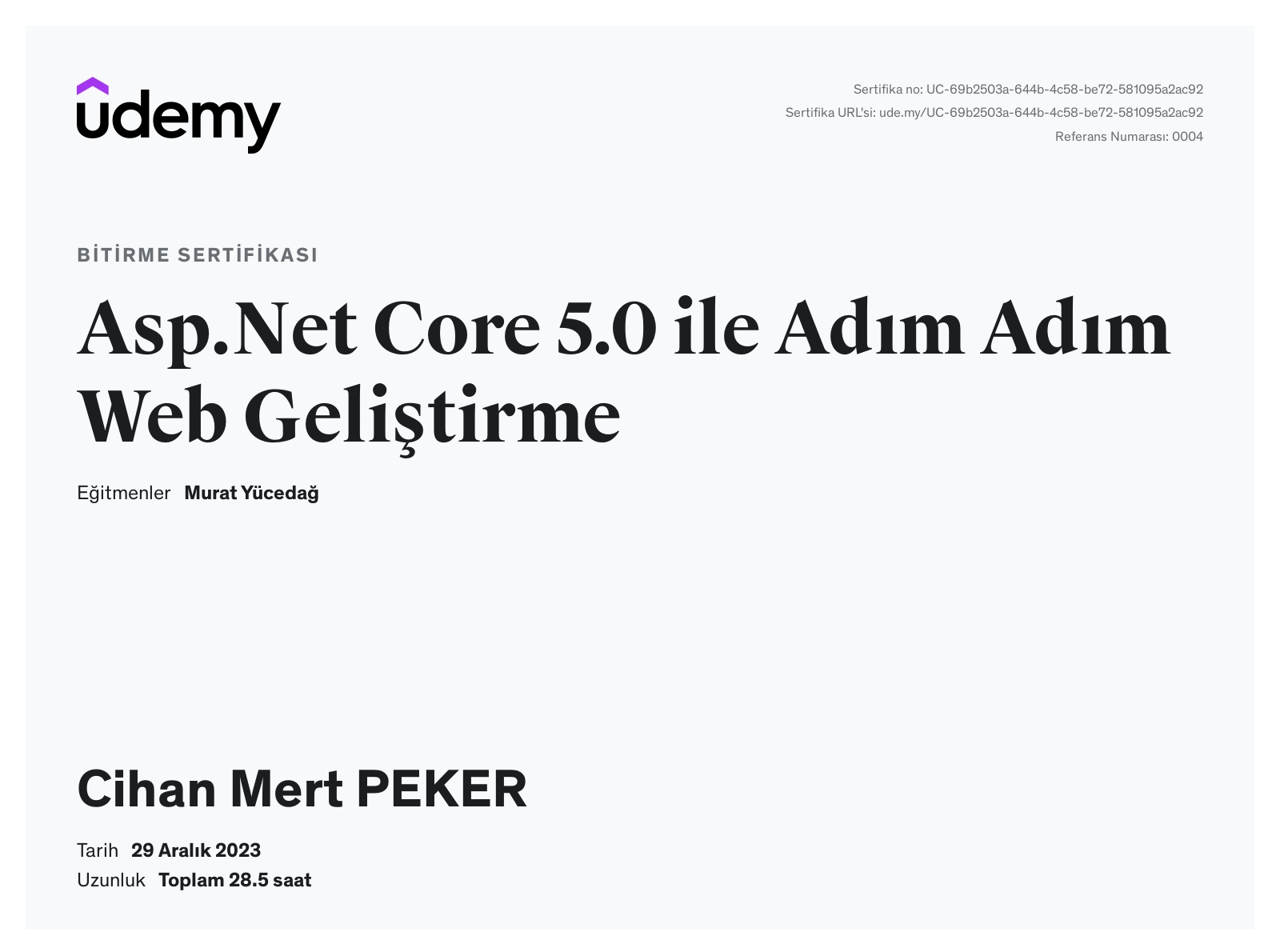 Cihan Mert PEKER - Software Development Specialist | LinkedIn