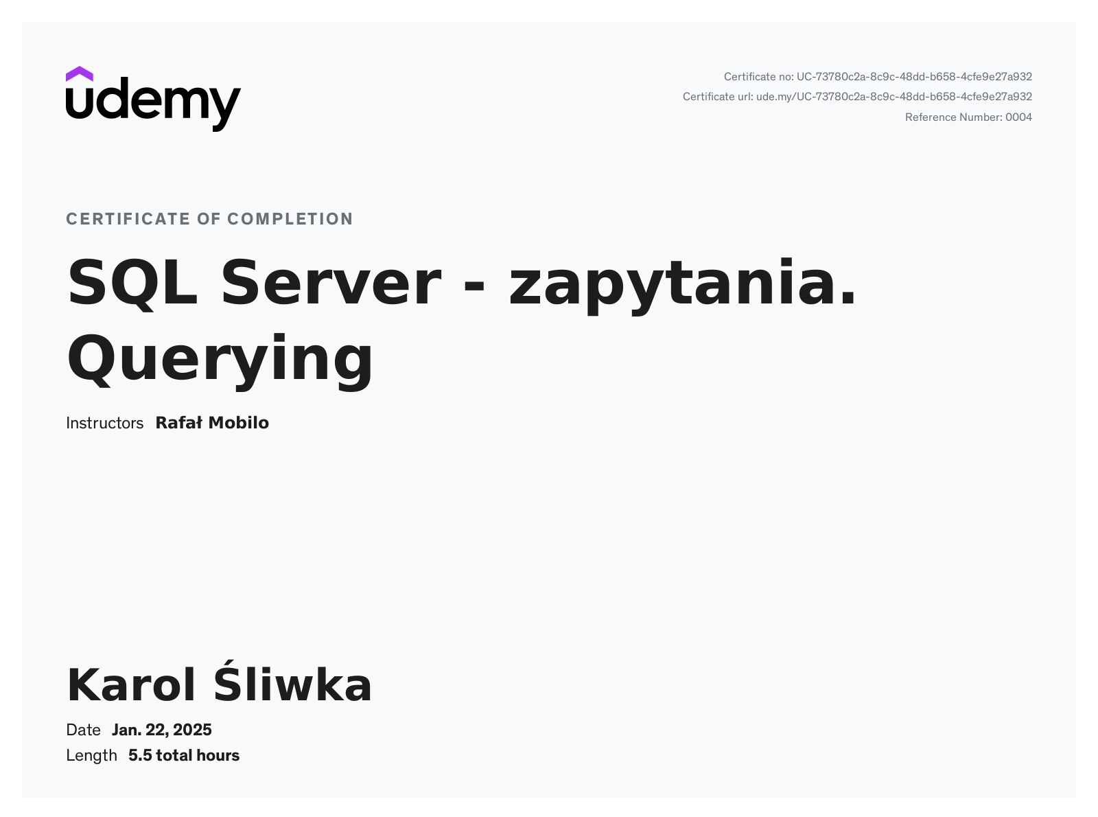 Karol Śliwka - Programista | Full Stack Developer | LinkedIn