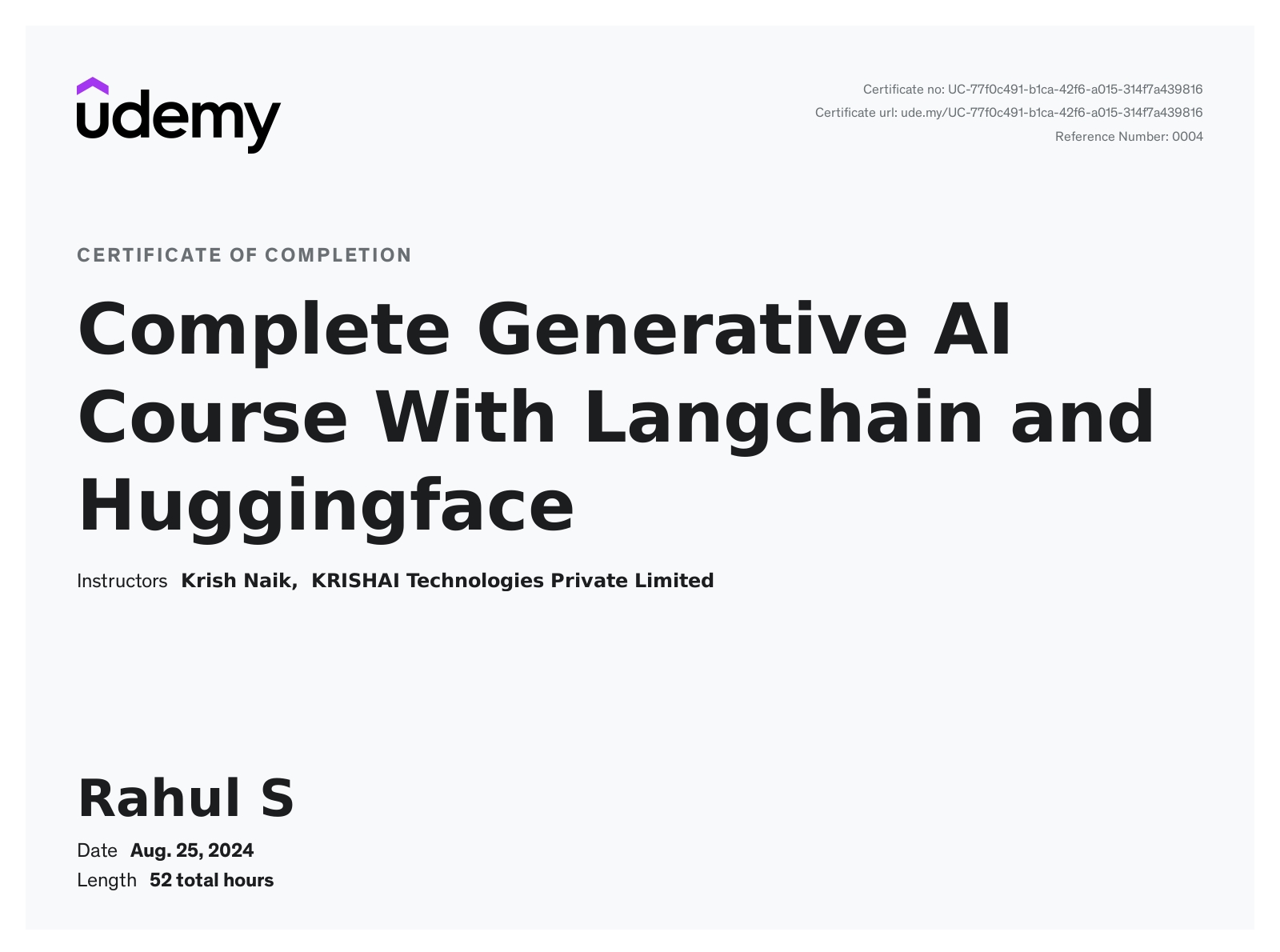 Rahul S - | Graduate in Artificial Intelligence & Data Science | | LinkedIn