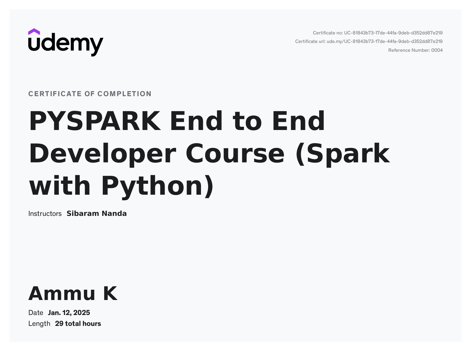 Ammu K - System Engineer @ TCS Digital | Python · SQL · Hadoop · PySpark · AWS · ETL · Big data ...