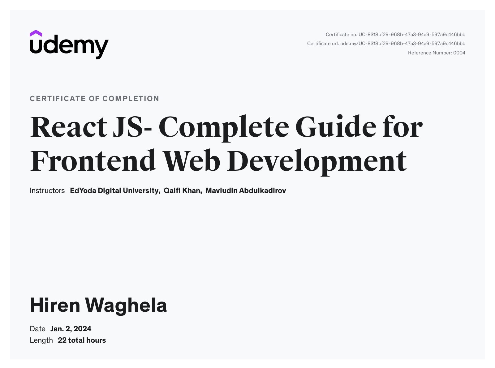 Hiren Waghela - ReactJS || NextJS || JavaScript || TypeScript || Exploring AI || NodeJS || React ...