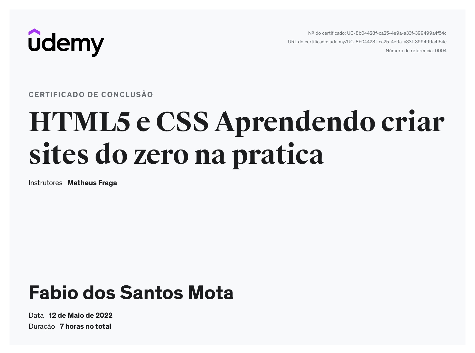 Fabio Mota - Estágio | HTML | CSS | Java | JavaScript | Formação ...