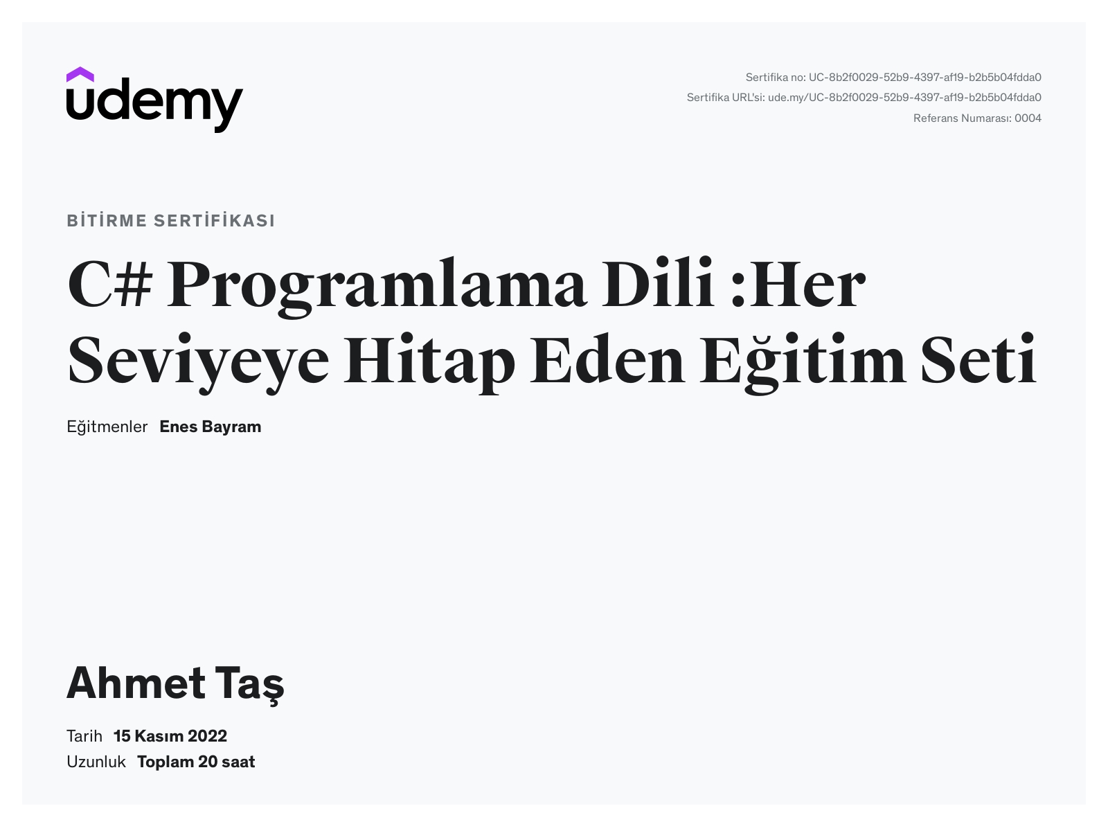 Ahmet Taş - Software Developer | LinkedIn