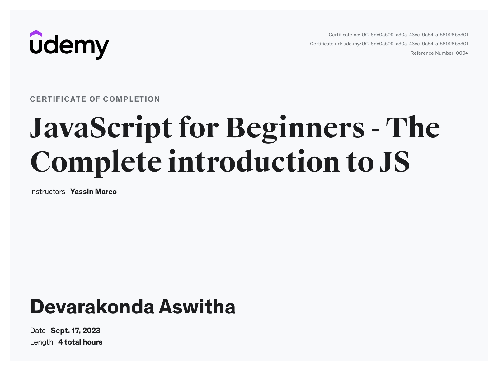 Devarakonda Aswitha - Aspiring MEAN Stack Developer | LinkedIn