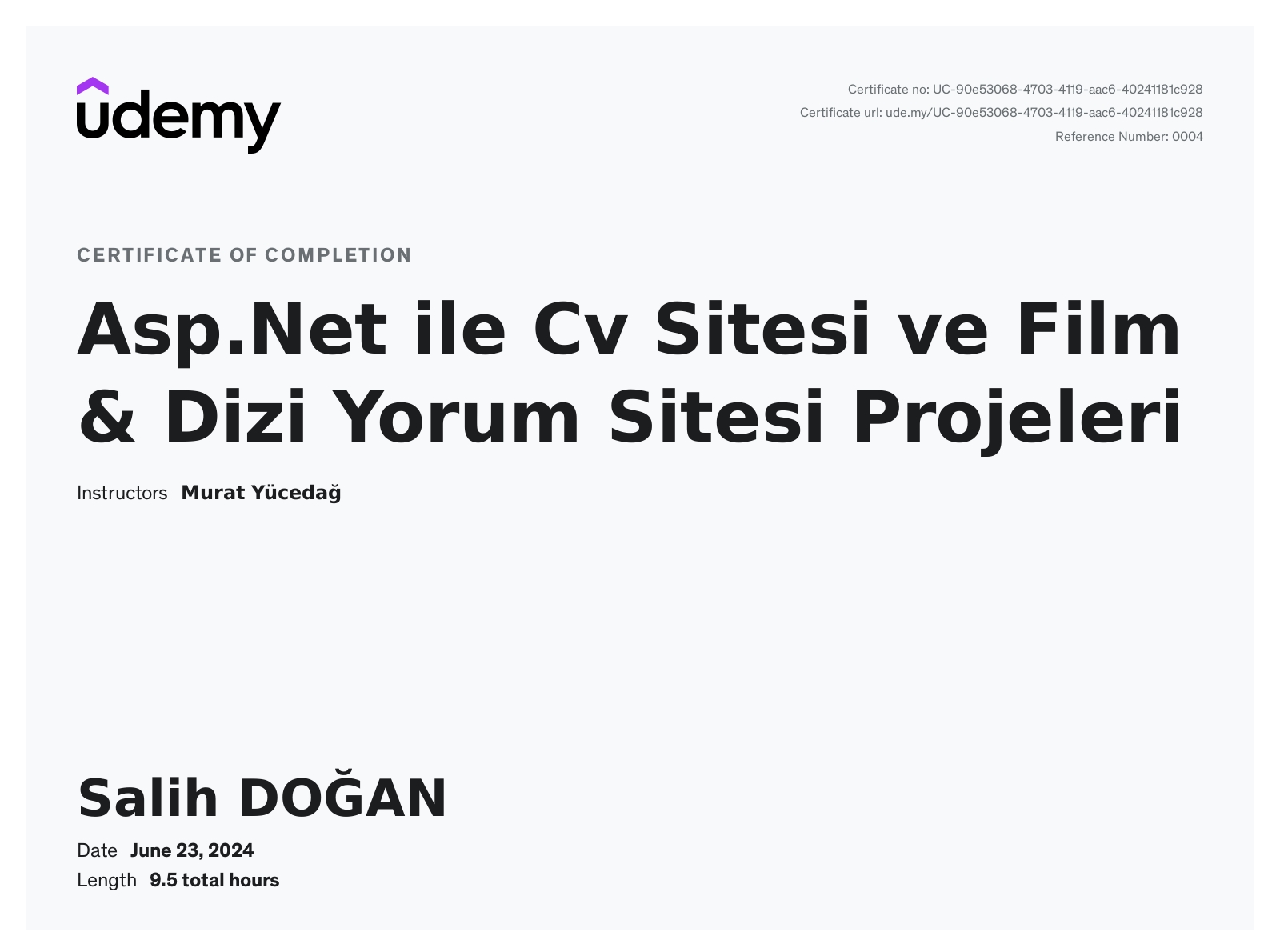 Salih D. - .Net Developer | LinkedIn