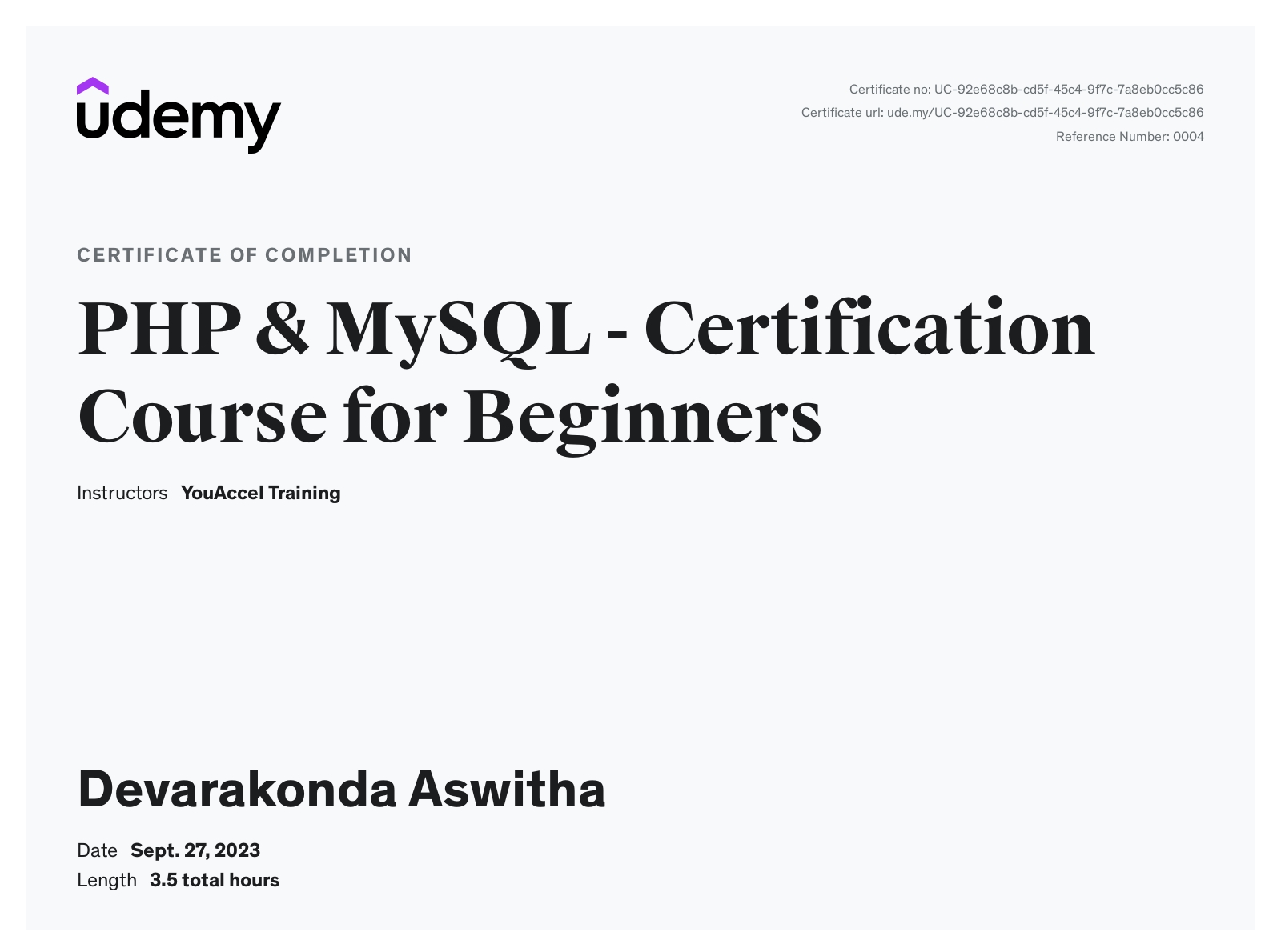 Devarakonda Aswitha - Aspiring MEAN Stack Developer | LinkedIn