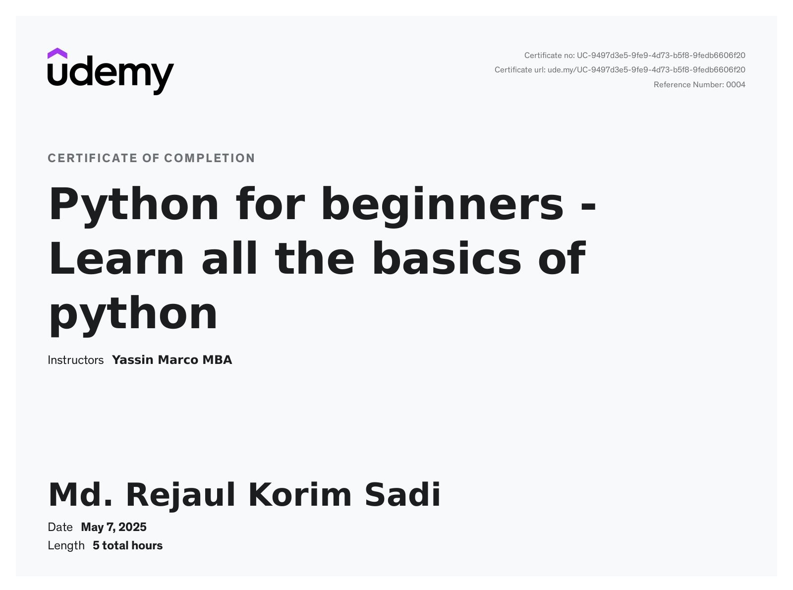 MD REJAUL KORIM SADI - | Data Science Enthusiast | Software Engineering ...