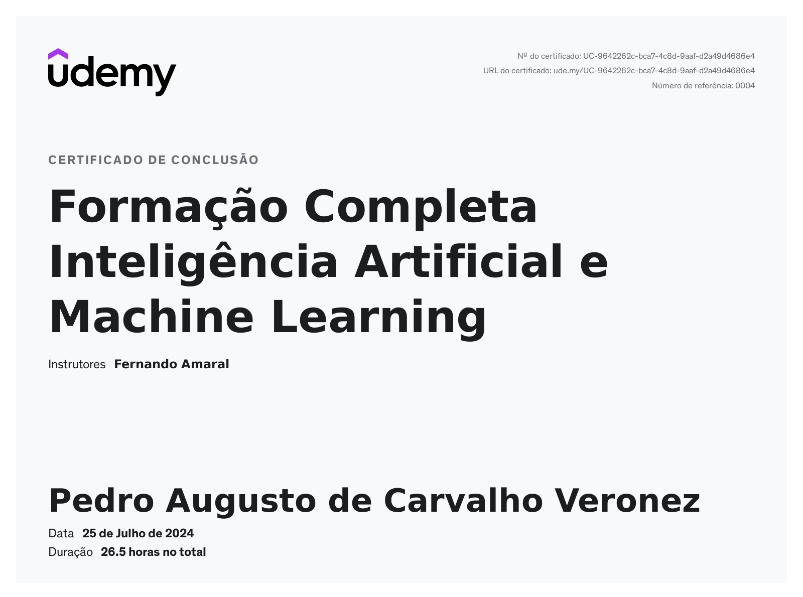 Pedro Veronez - Desenvolvedor Python/Django | Cientista de Dados | Especialista em inteligência ...