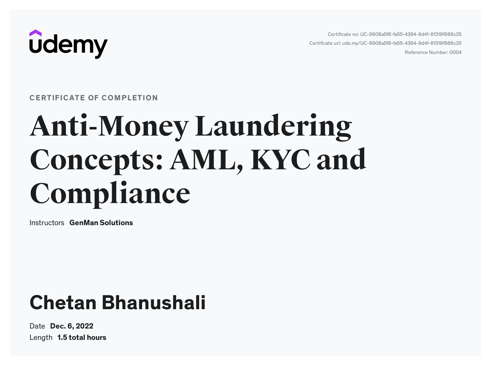 Chetan Bhanushali, CSC ® , CFCS ® - TD Financial Crime Investigative ...