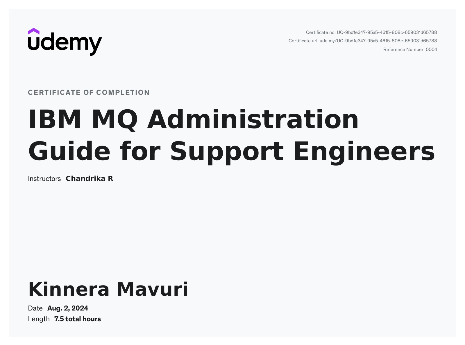 KINNERA MAVURI - MQ & MFT Administrator | IBM Messaging Queue | IBM ...