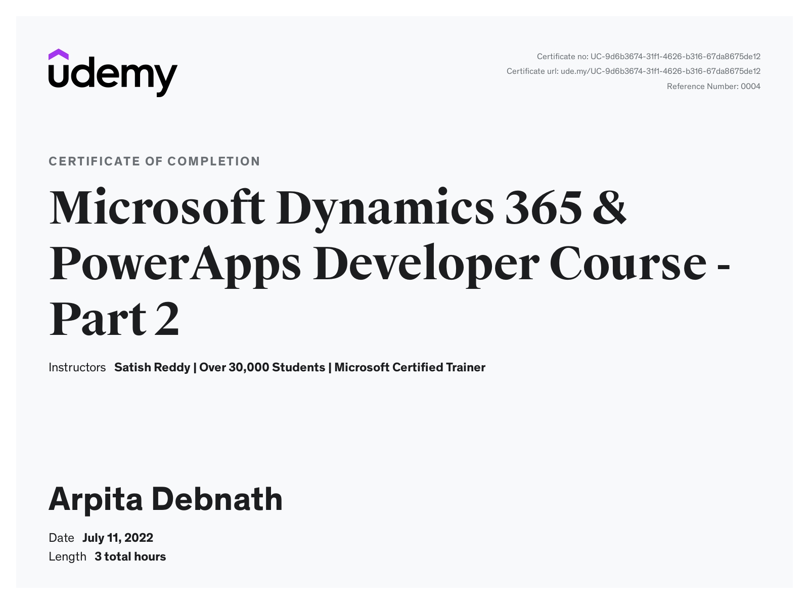 Arpita Debnath - MS Dynamics 365 CRM Developer | LinkedIn
